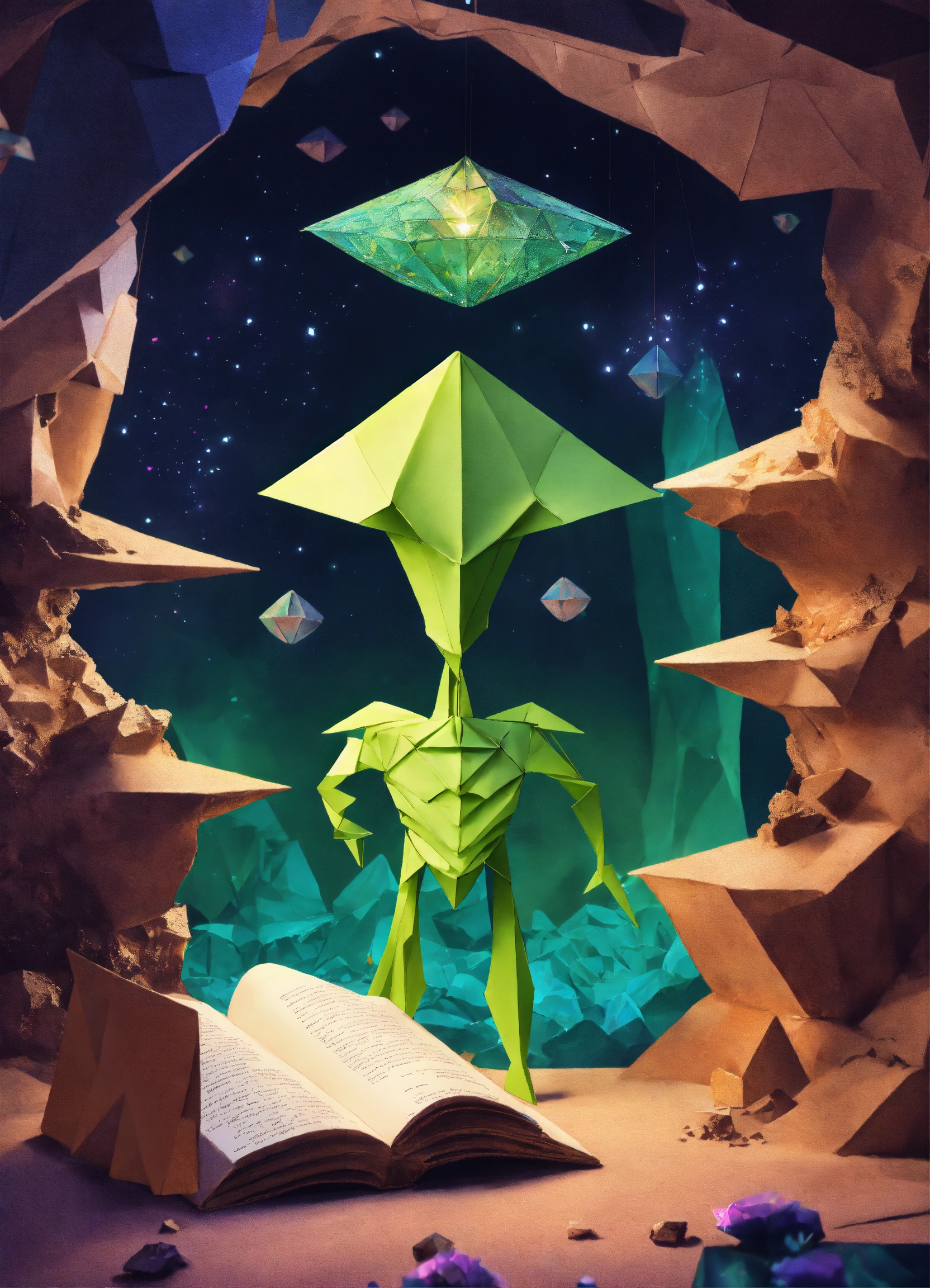 Lexica - Alien magical quest in dimensional rift, origami found poetry ...