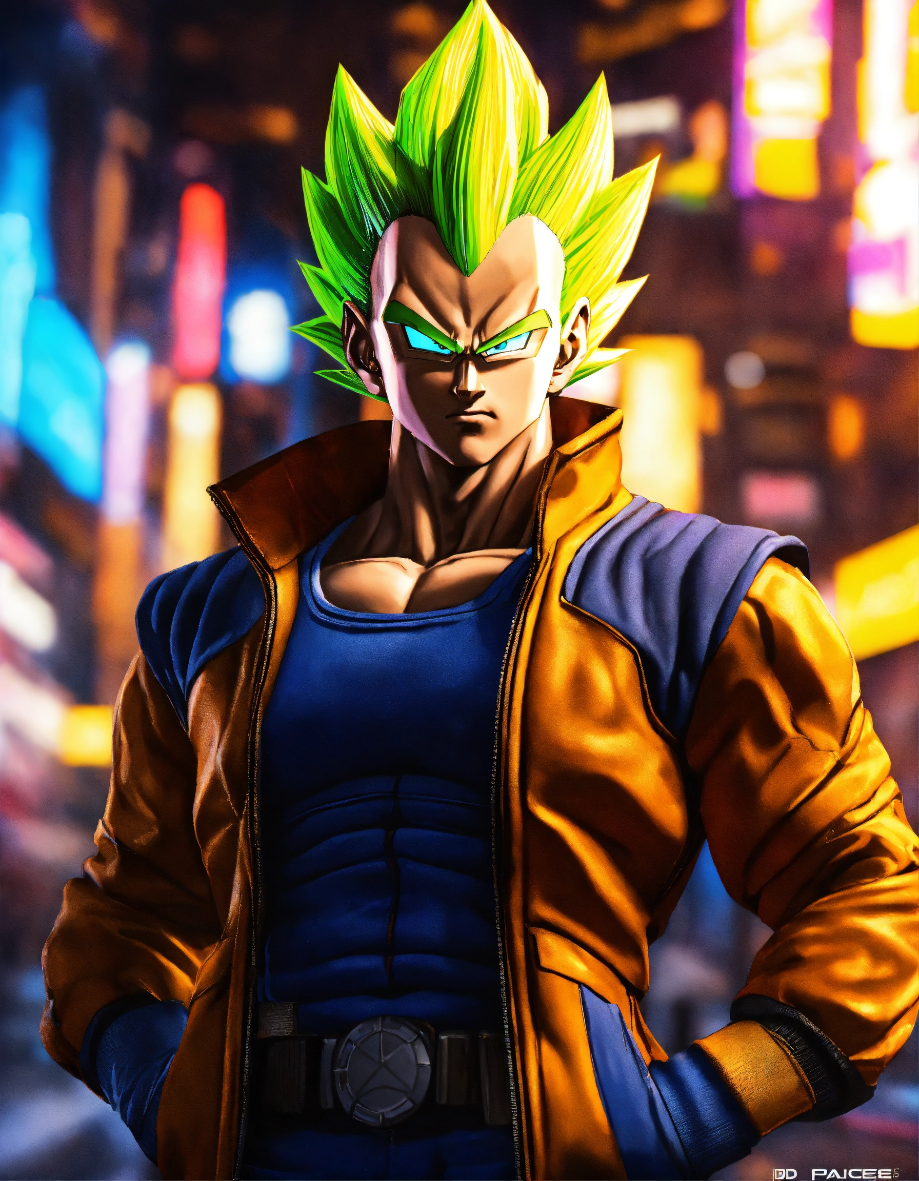 Lexica - Reimagine modern-day Vegeta as a human-Saiyan mix in the style ...