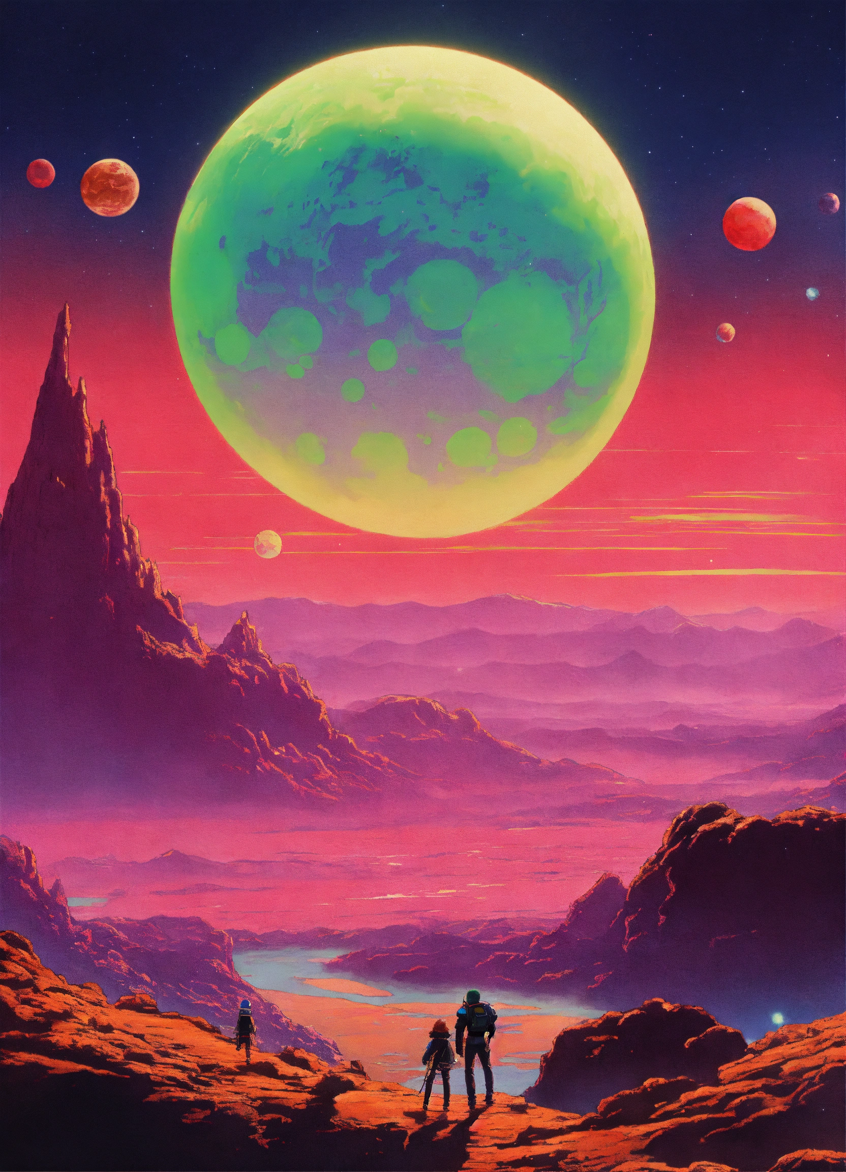 Lexica - 80s anime alien planets