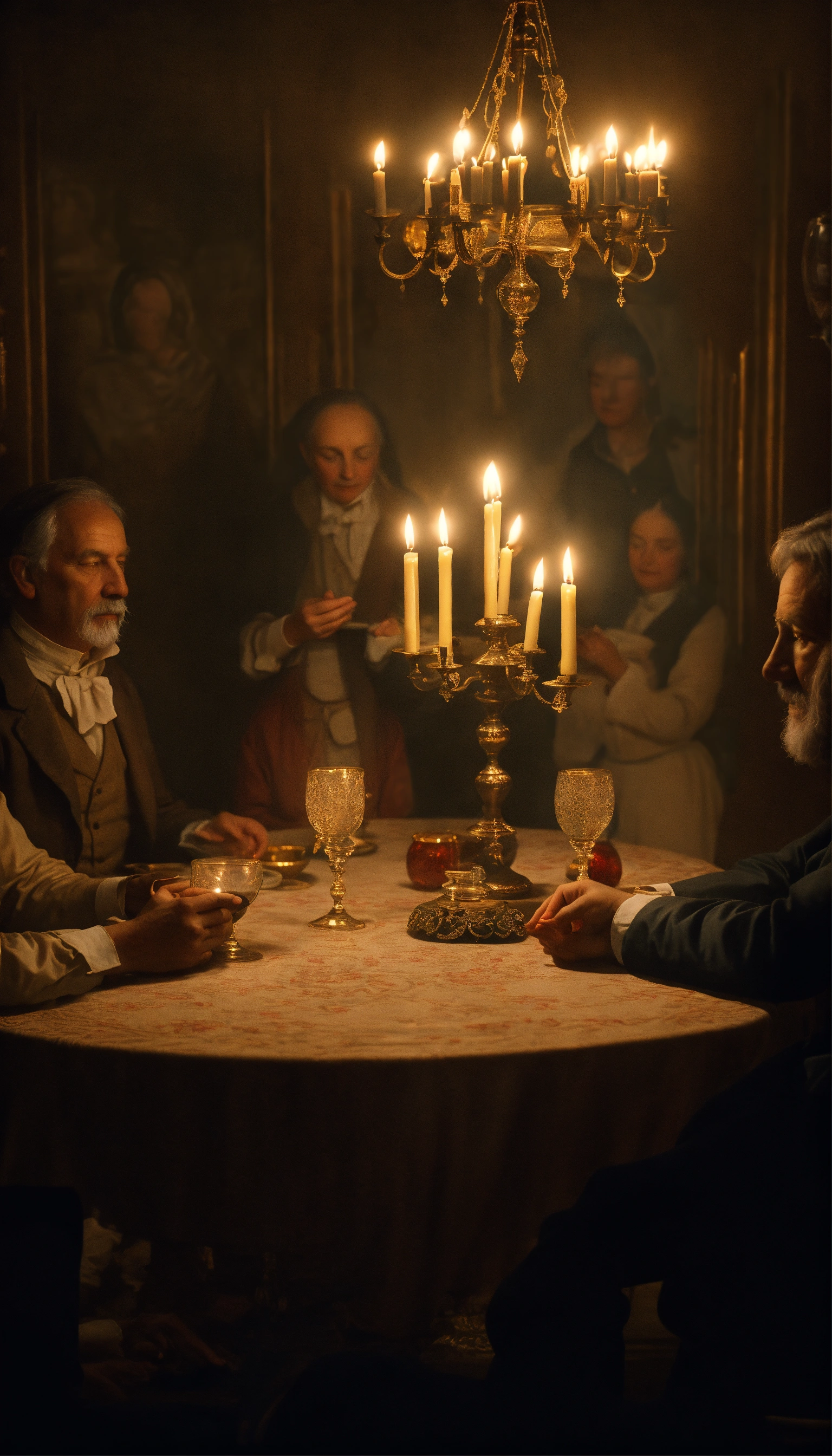 Lexica - 04 adults from the 19th century sitting hand in hand at a ...