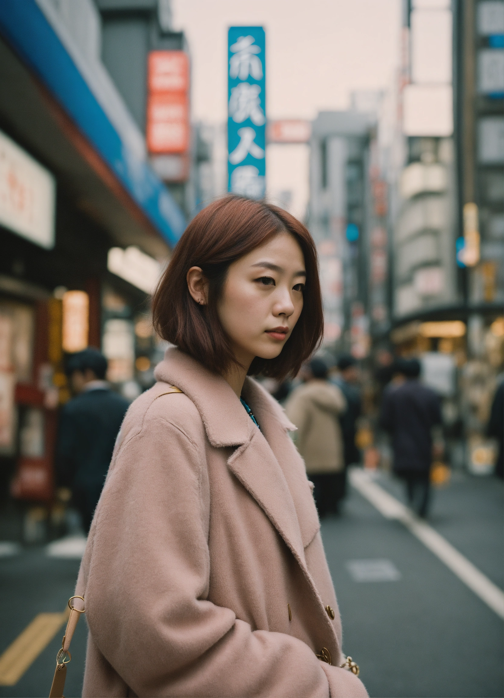 Lexica - Muted portrait photography from the waist up titled "Alone in ...