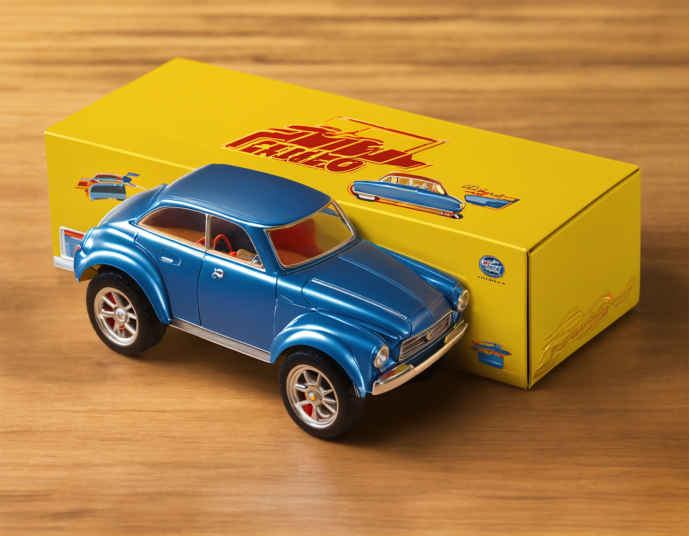 Lexica - Create a logo of a Toy car packaging