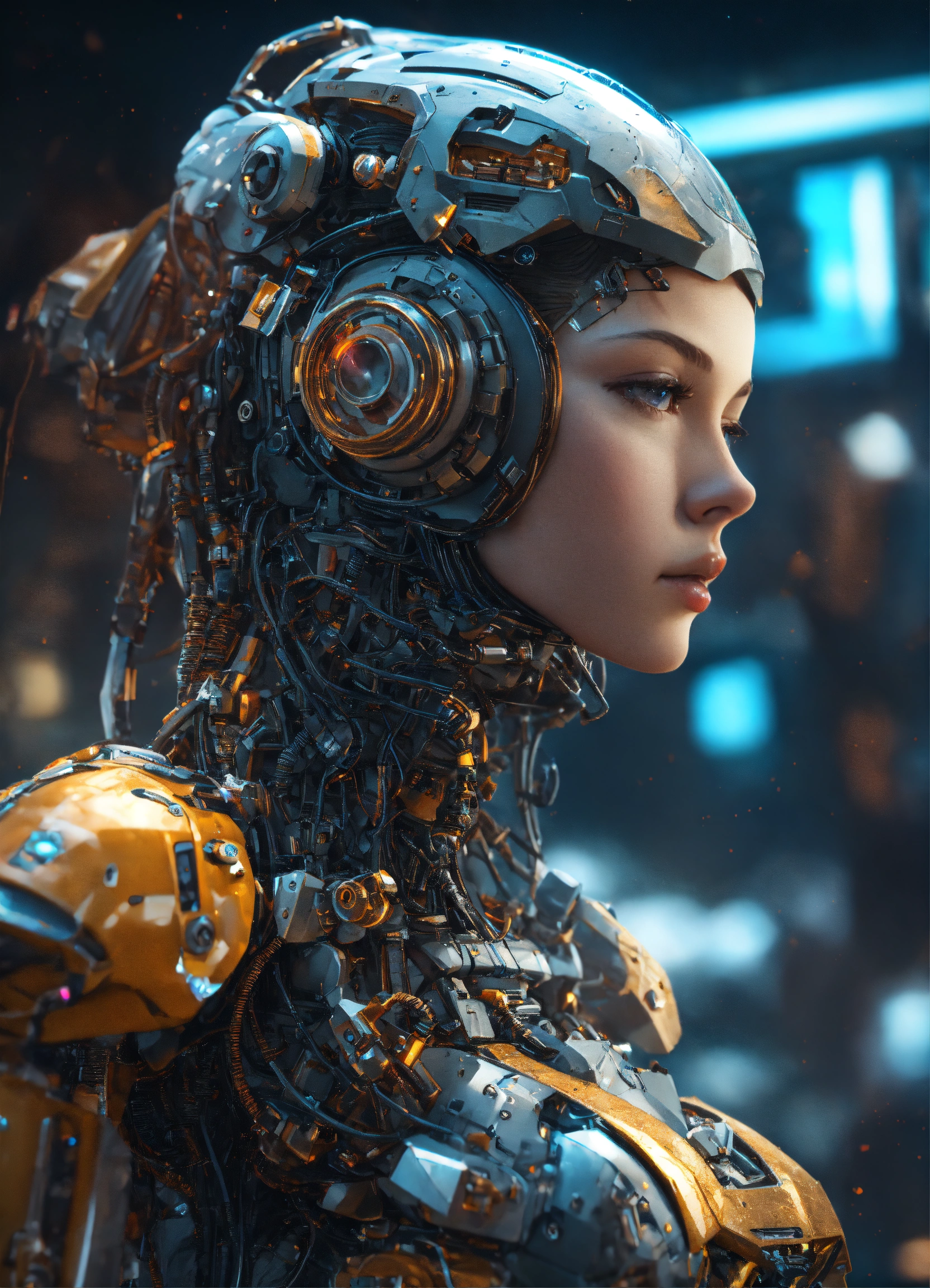 Lexica - Beautiful robot girl, High Definition HD, High Detail, UHD Pen ...