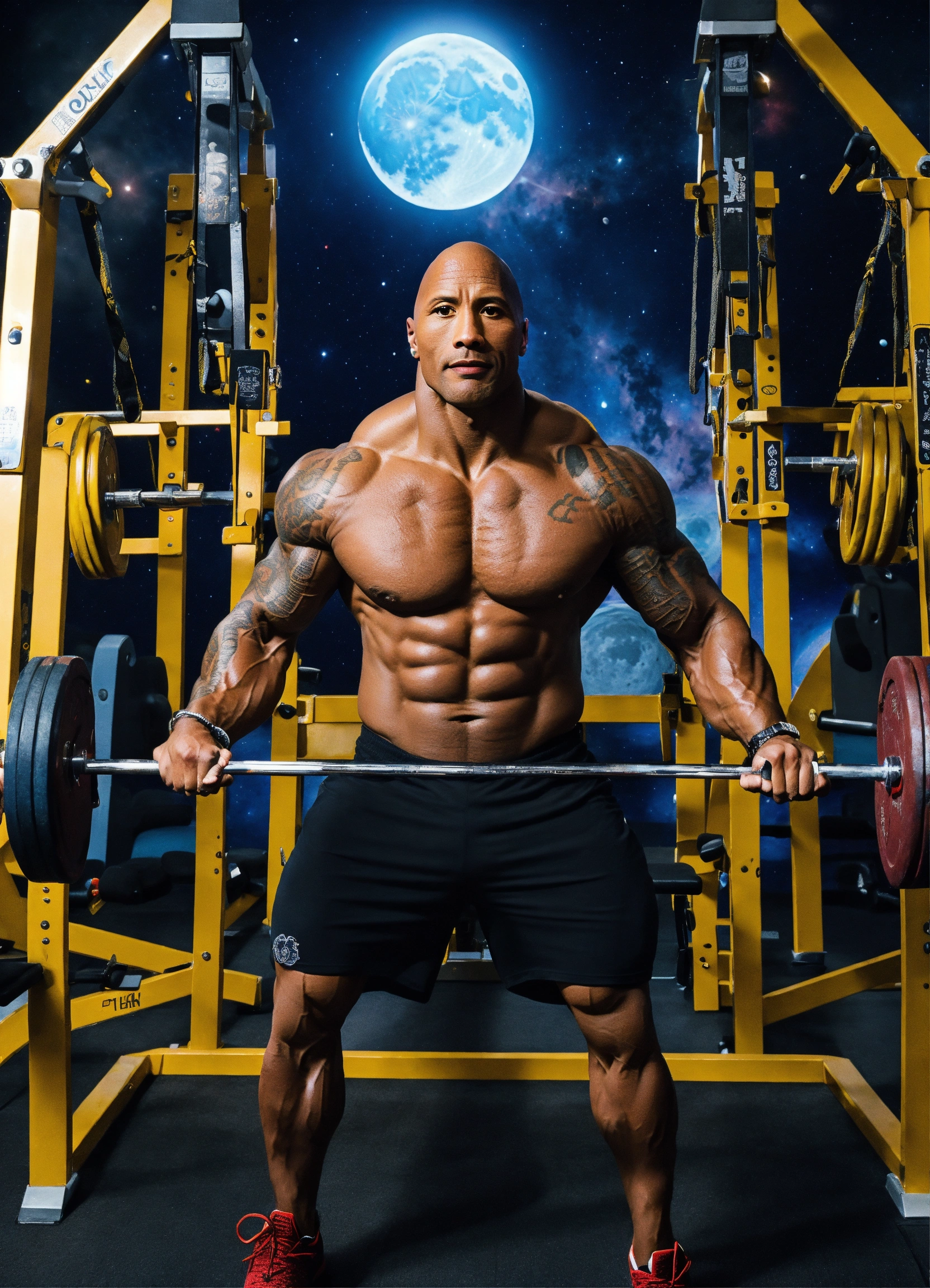 Lexica - Dwayne ‘The Rock’ Johnson’s Moon Gym” Picture Dwayne Johnson ...