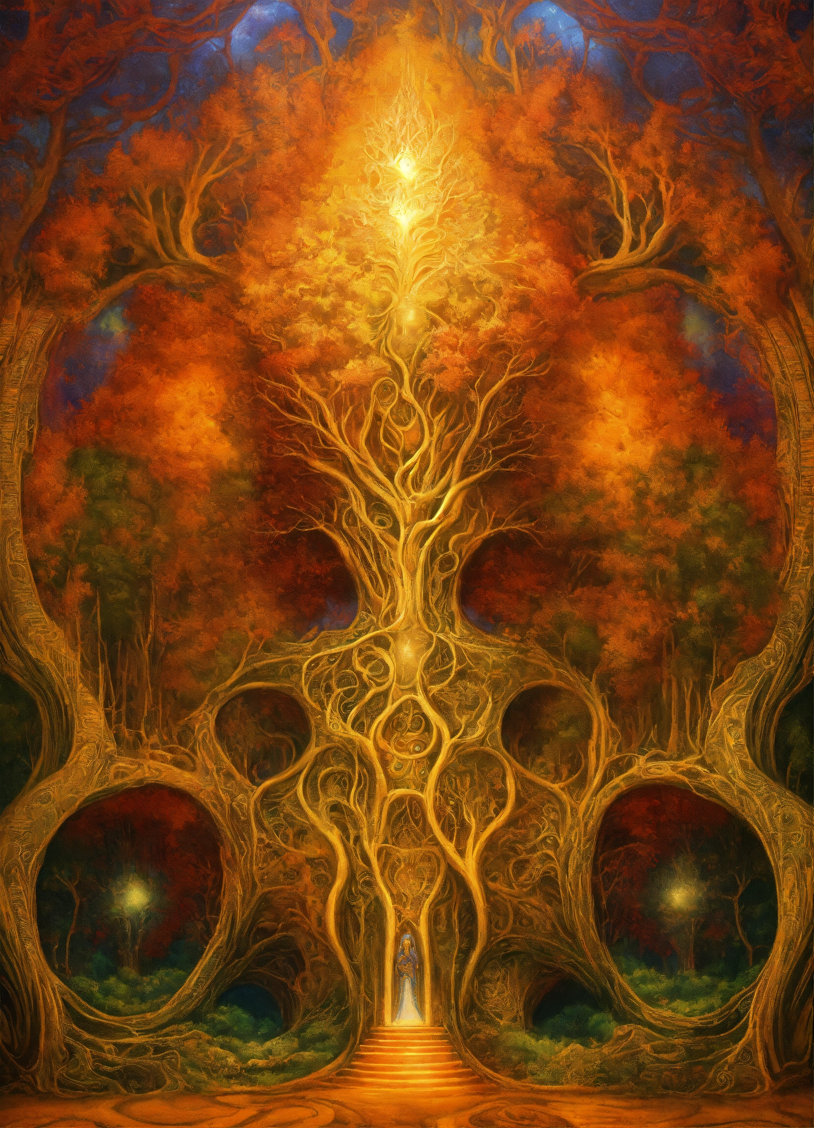 Lexica - Using a series of fractal patterns, create a highly detailed image of a beautiful and ...