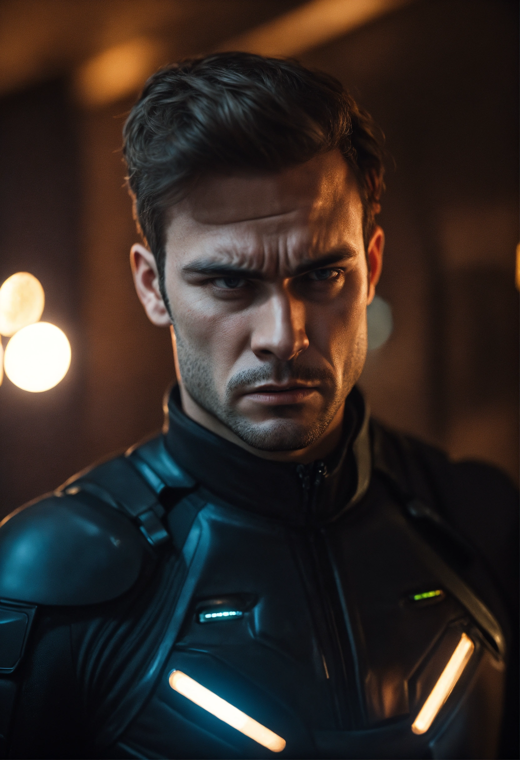 Lexica - A dark realistic photo with cold illumination of an ugly ...