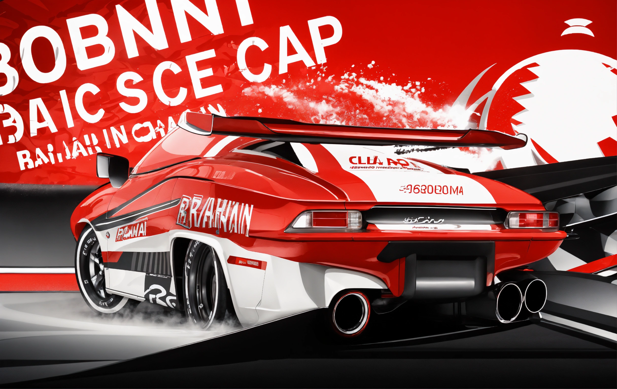 Lexica - Bahrain red and white vector clean modern car drag race car ...