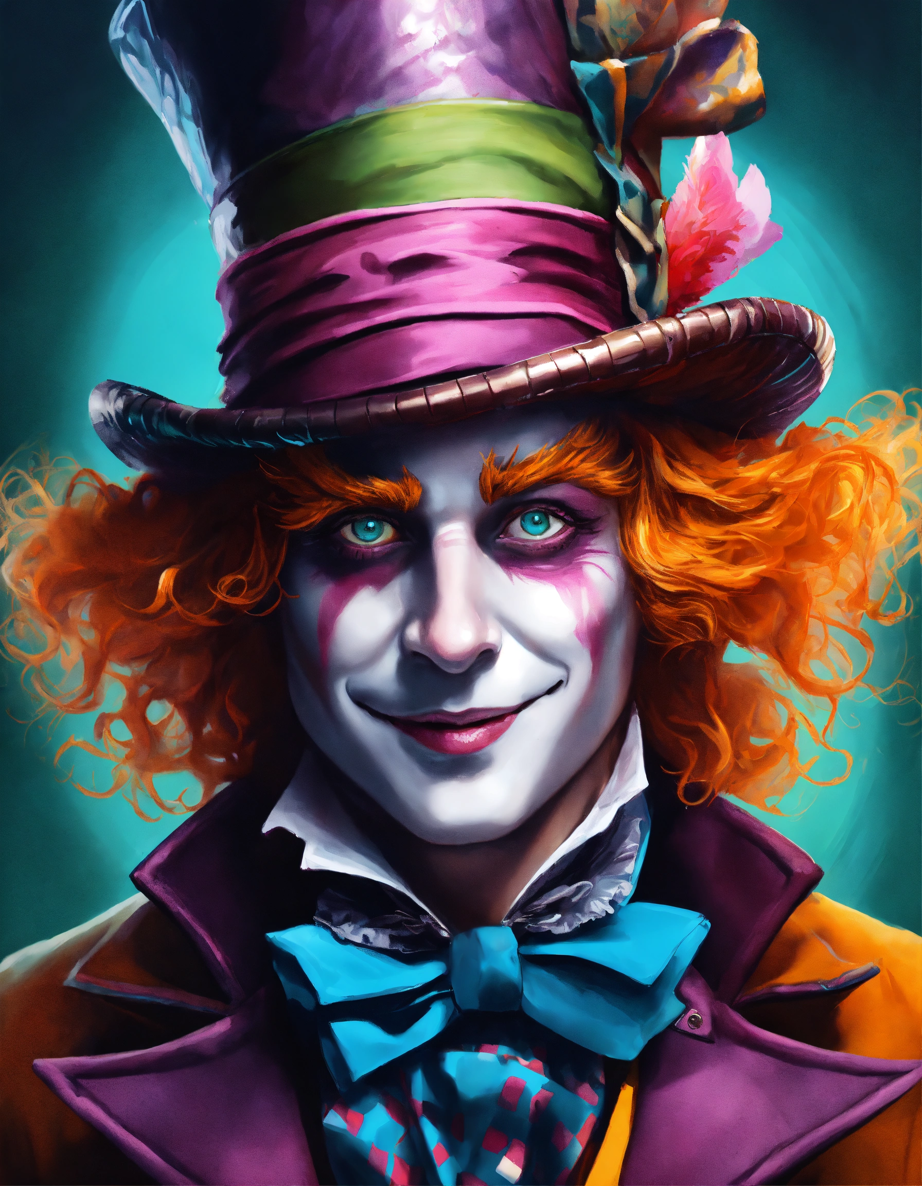 Lexica - The Mad Hatter, from Alice in Wonderland, realistic cartoon ...