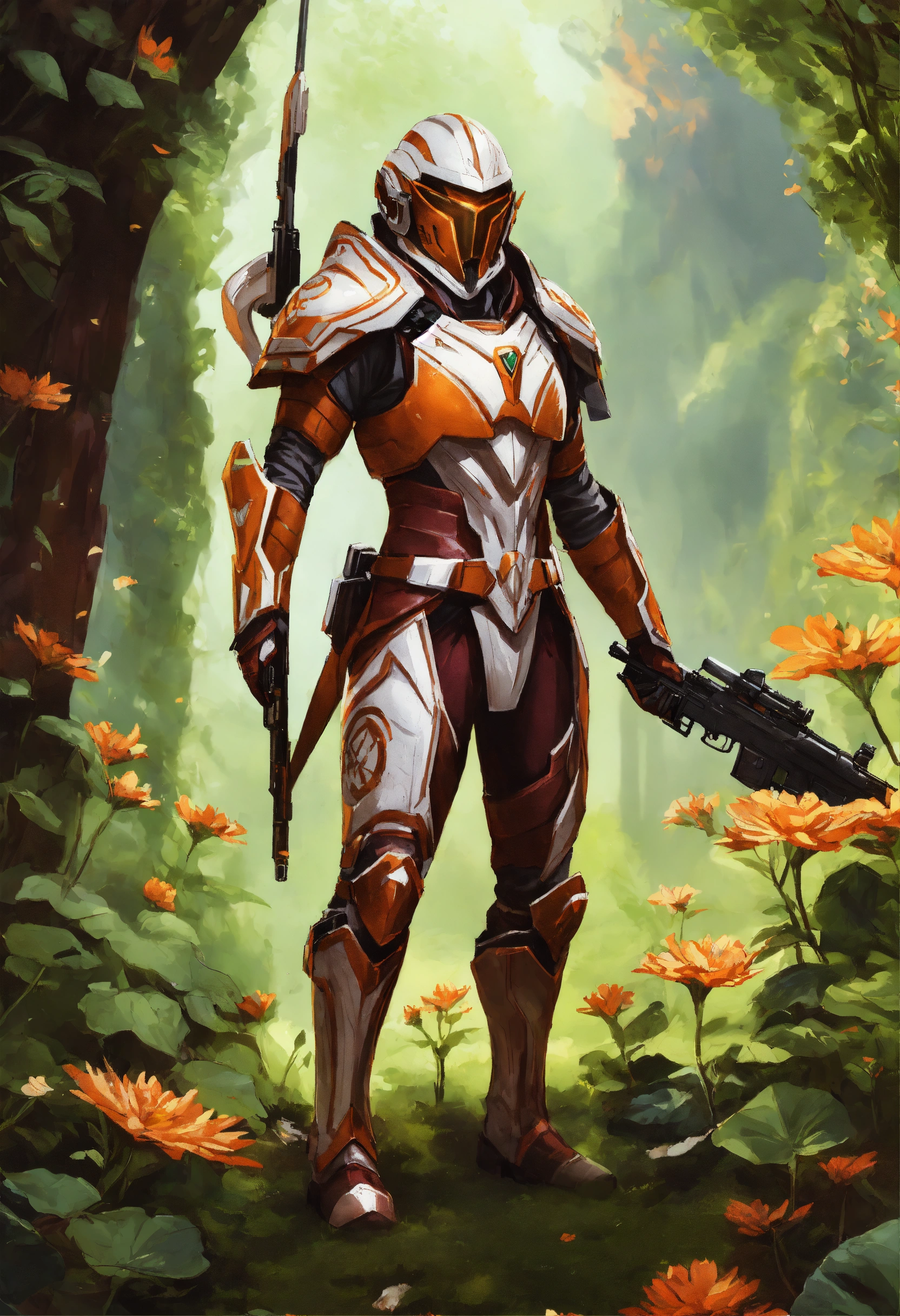 Lexica - Epic drawing of a full body of a high elf sci fi soldier ...