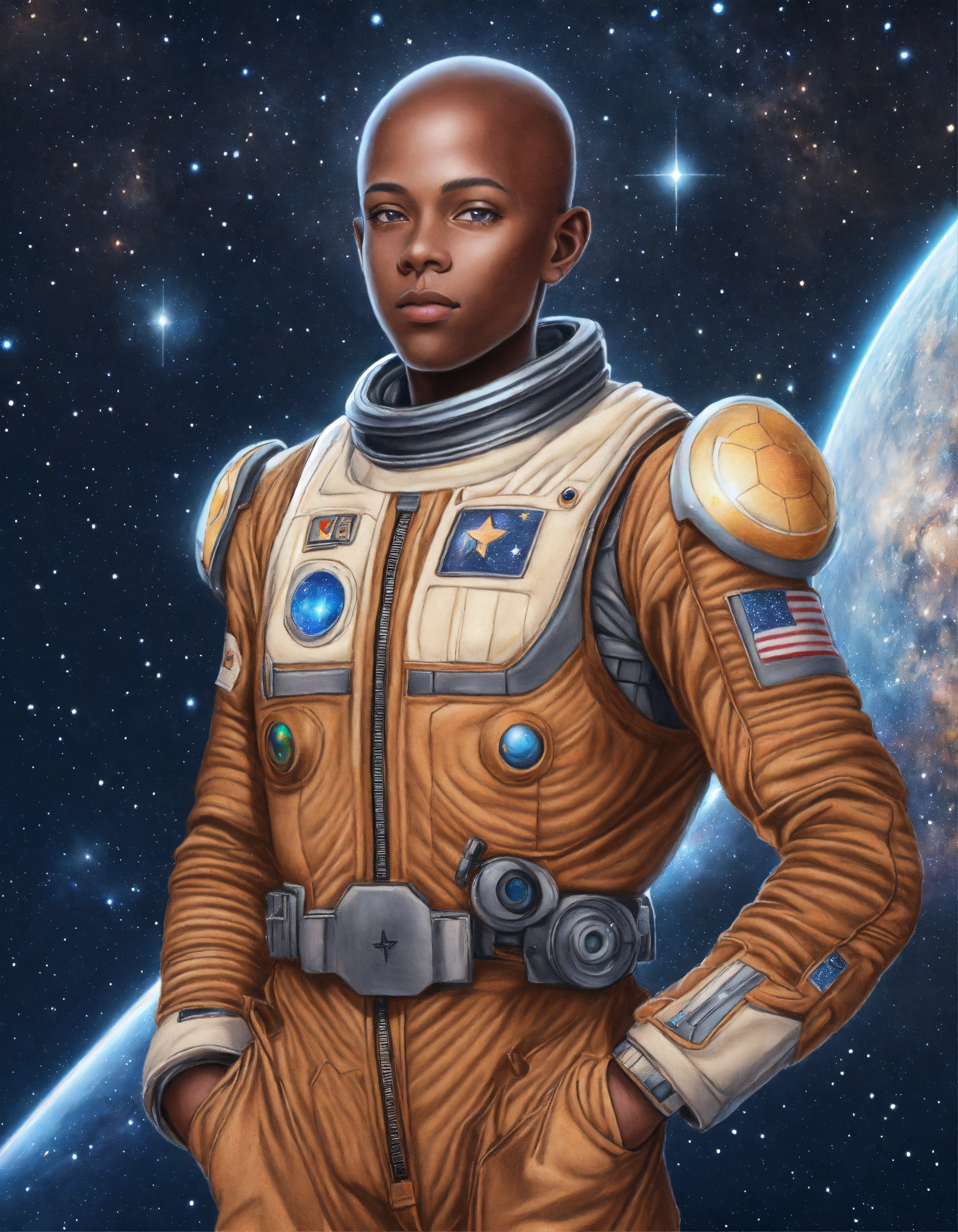 Lexica - Realistic colored pencil drawing of full body portrait of a ...