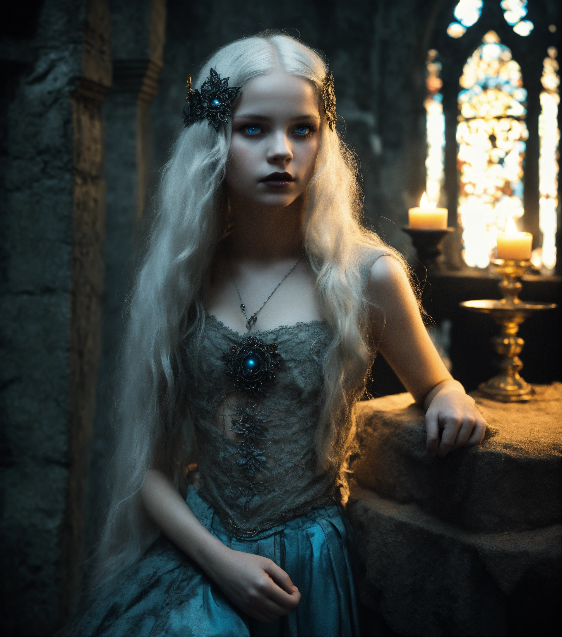 Lexica - Body portrait, deadly pale and extremely slim and emaciated ...