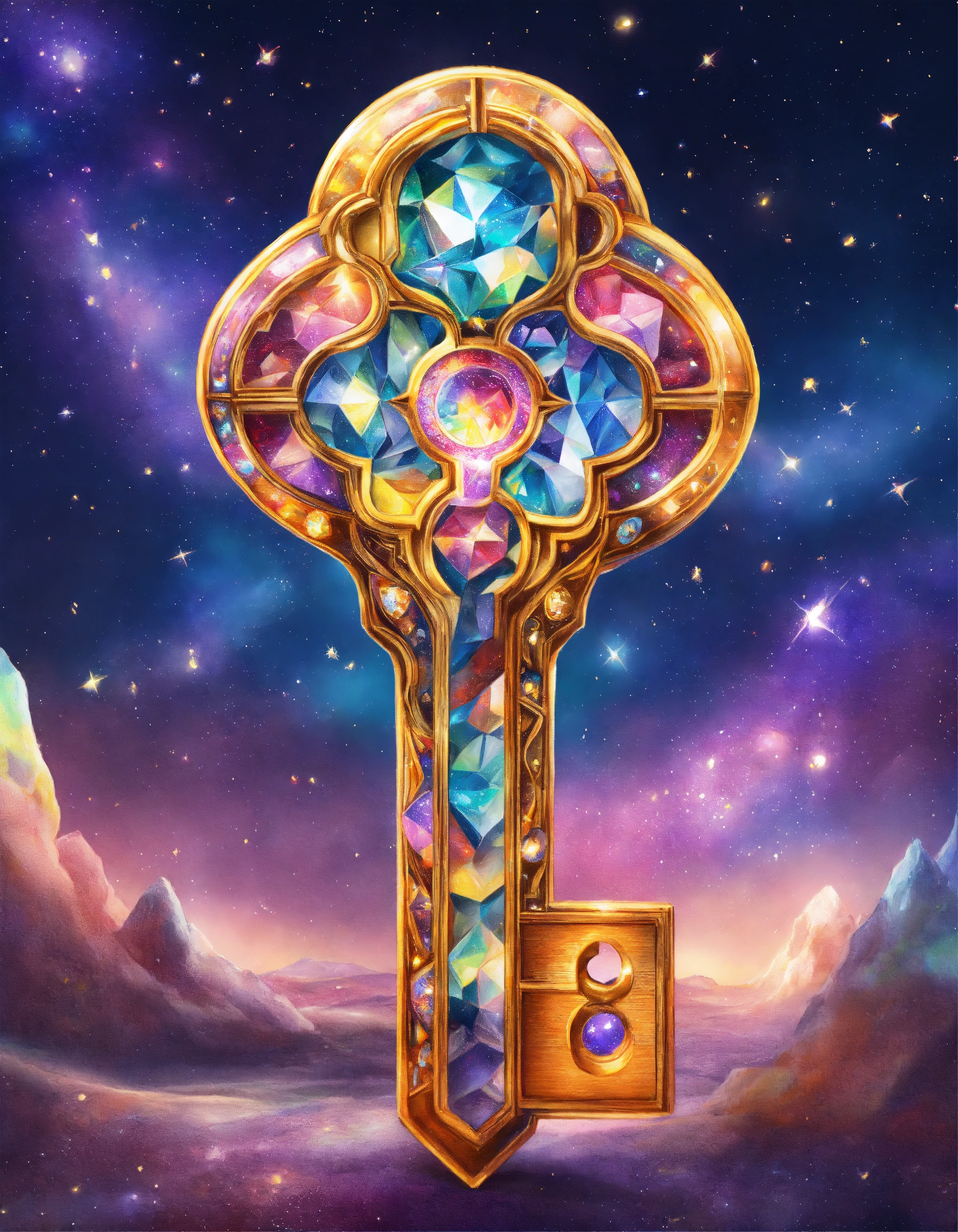 Lexica - Colored pencil drawing illustration of a multidimensional ...