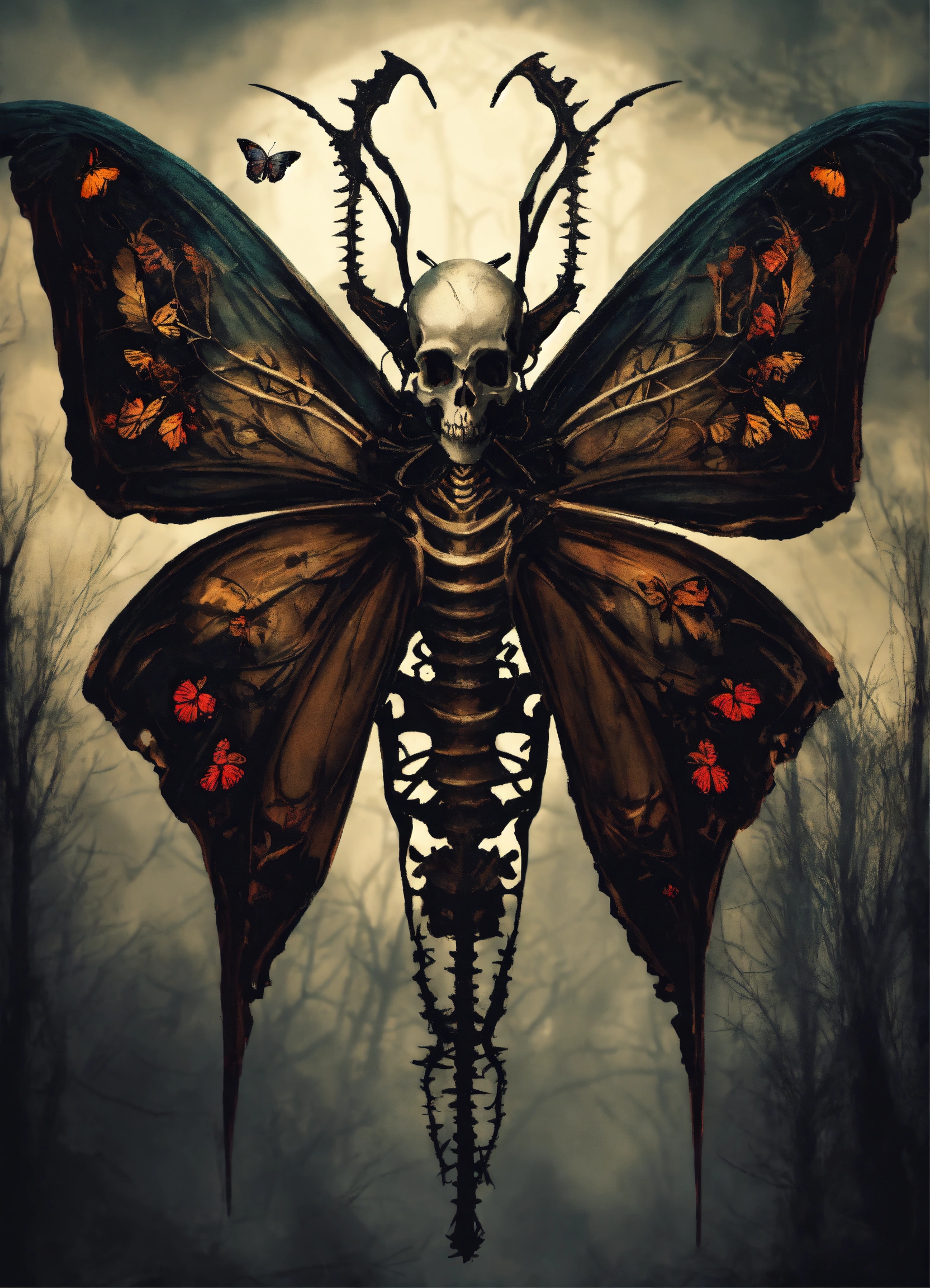 Lexica - Skeletal, butterfly, Skeletal butterfly gothic, dark, demonic ...