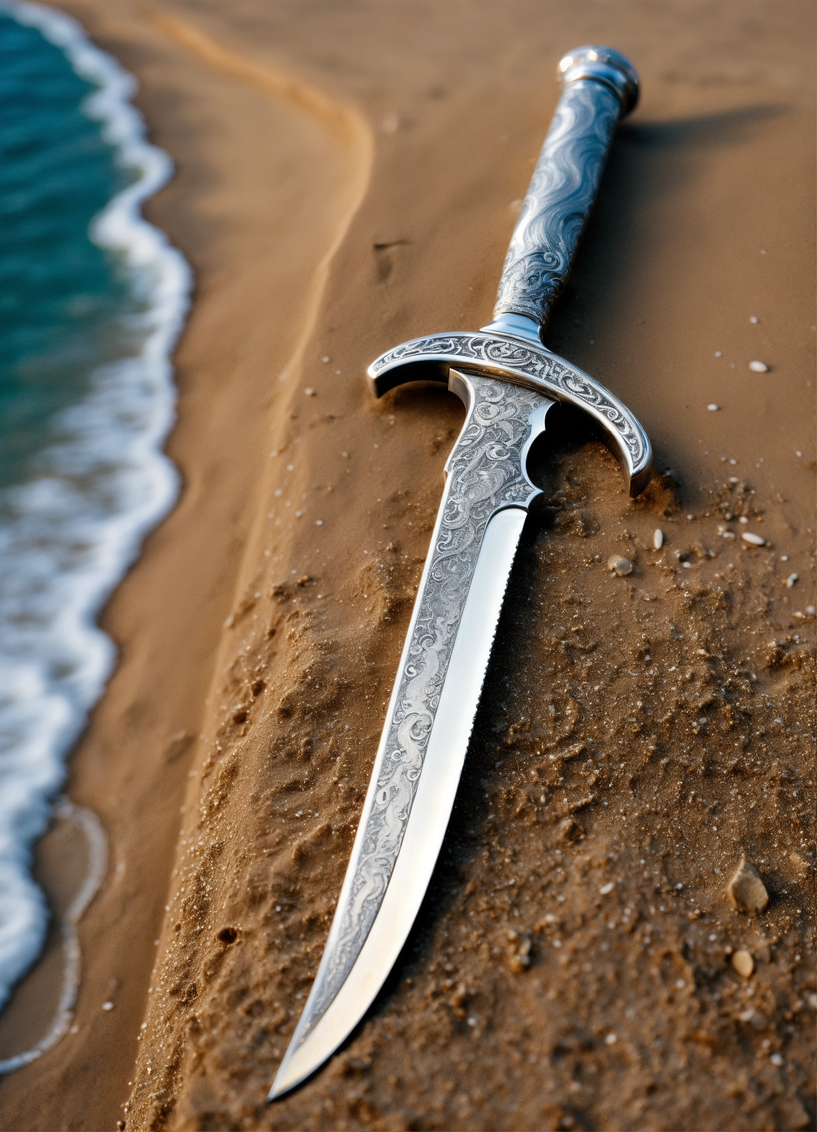 Lexica - 8k, picture of a very long narrow and delicate wavy hunting ...