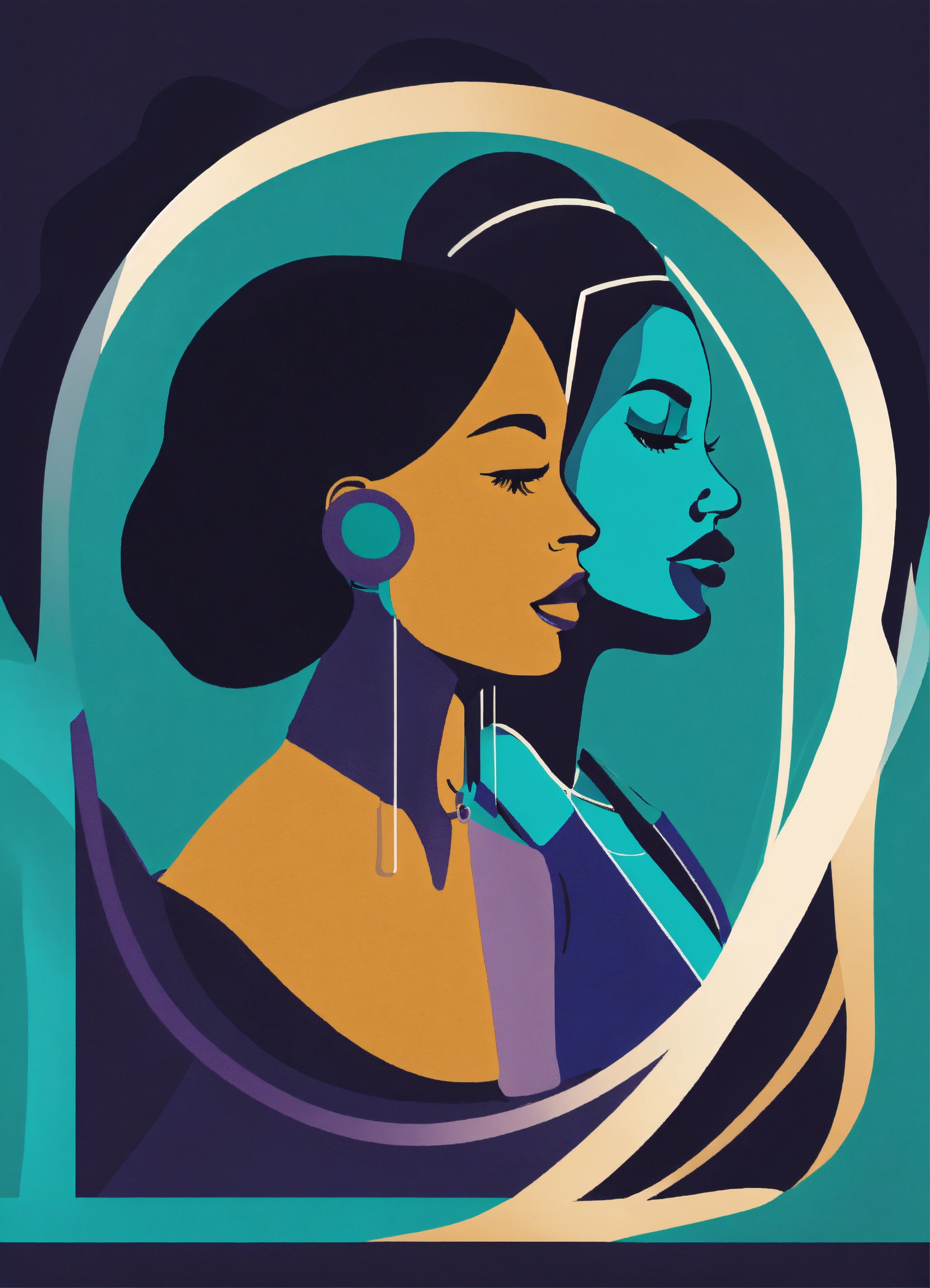 Lexica - Vector icon that represents a women of color inspiring each ...