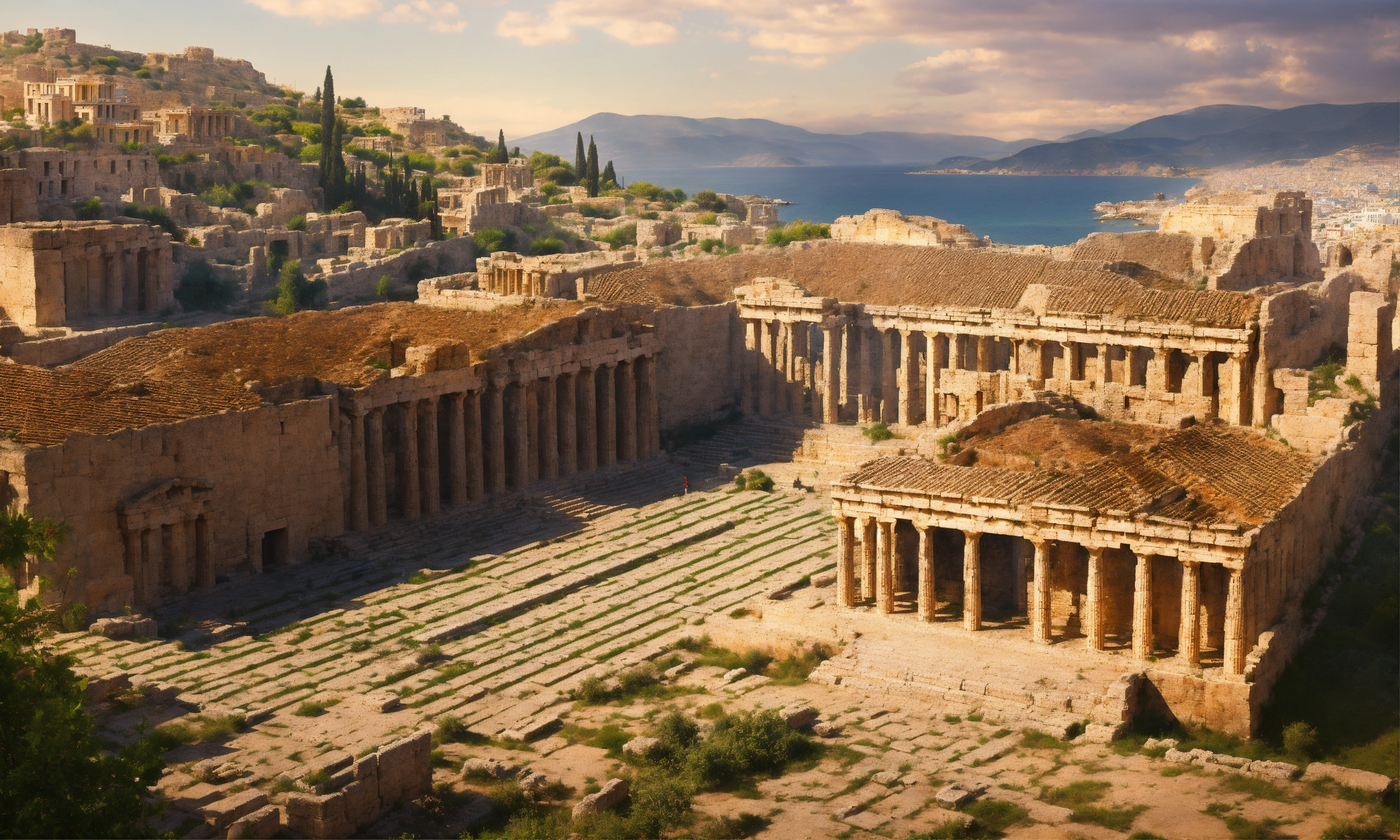 Lexica - The border of a rich city, a poor city and an Ancient Greece city.