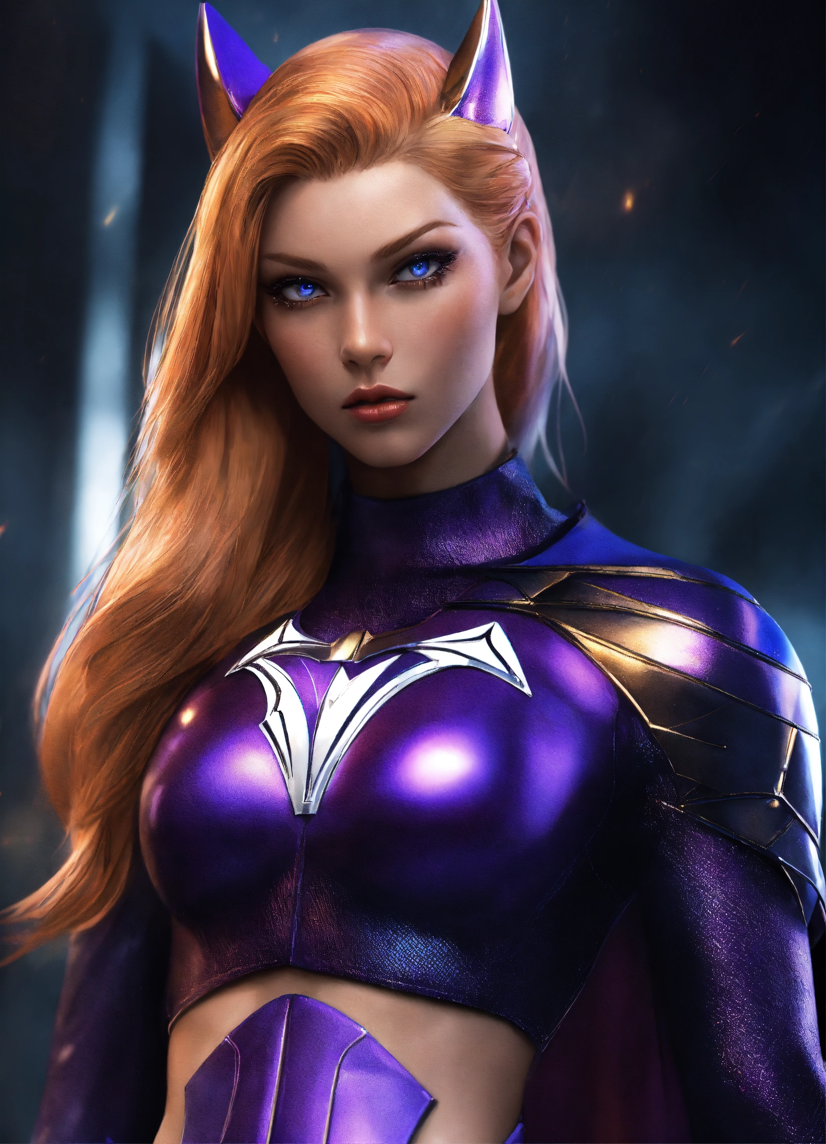 Lexica - Bat girl, Females 19 years old, super model, elegant, muscular , thin, dark purple and ...