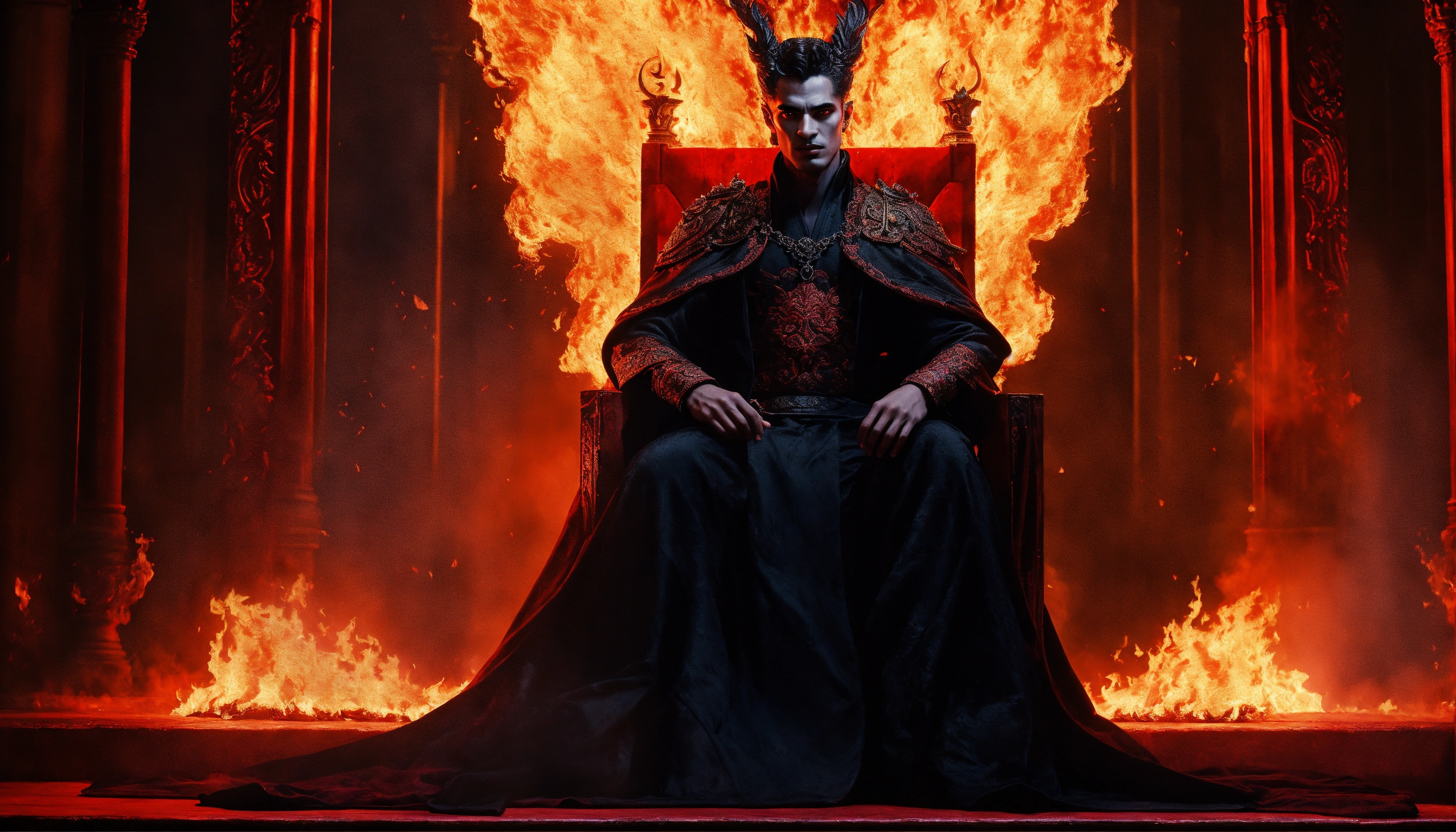 Lexica - Dramatic, fantasy portrait of a young and handsome depiction ...