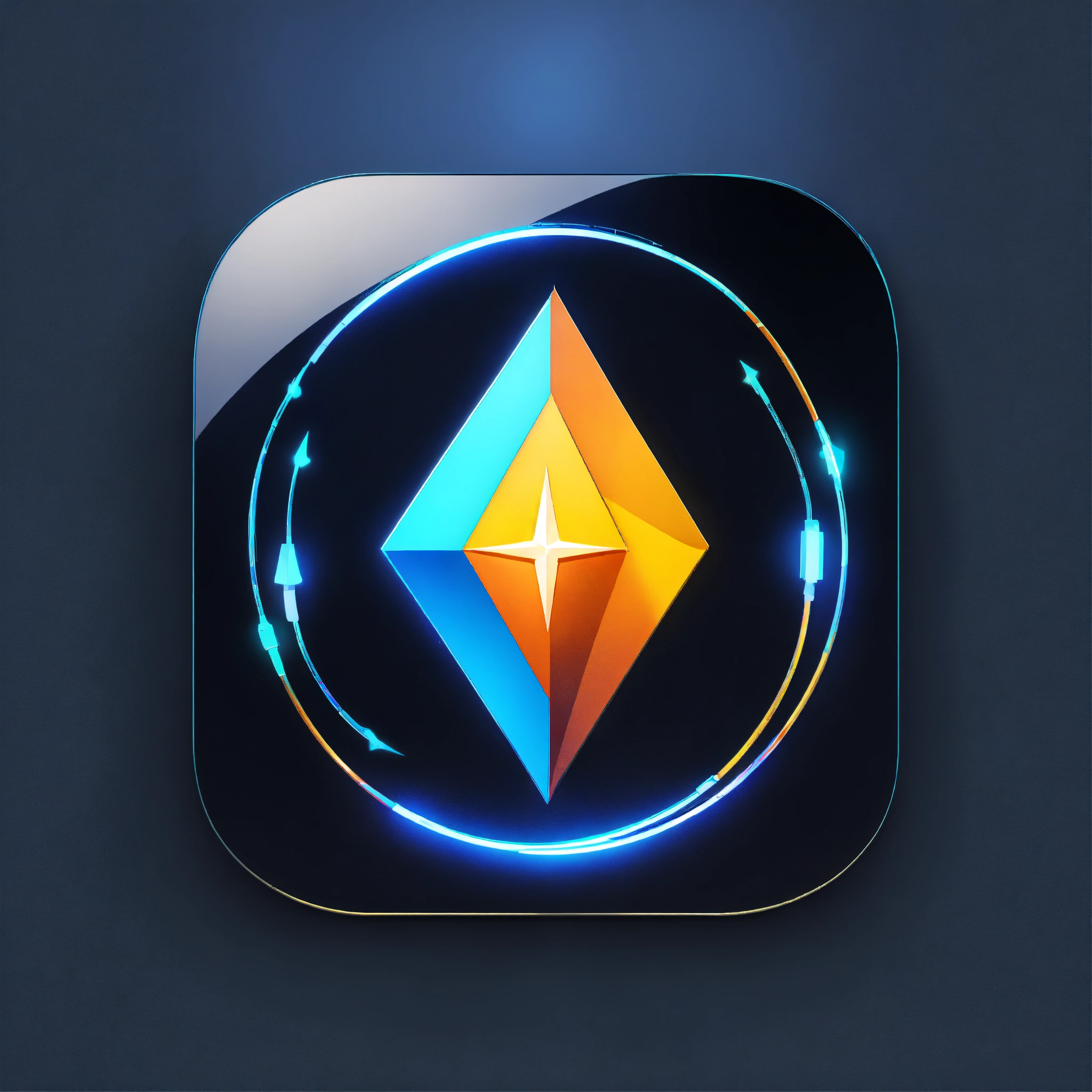 Lexica - Modern iOS app icon for Ethernet configuration, lighting bolt ...