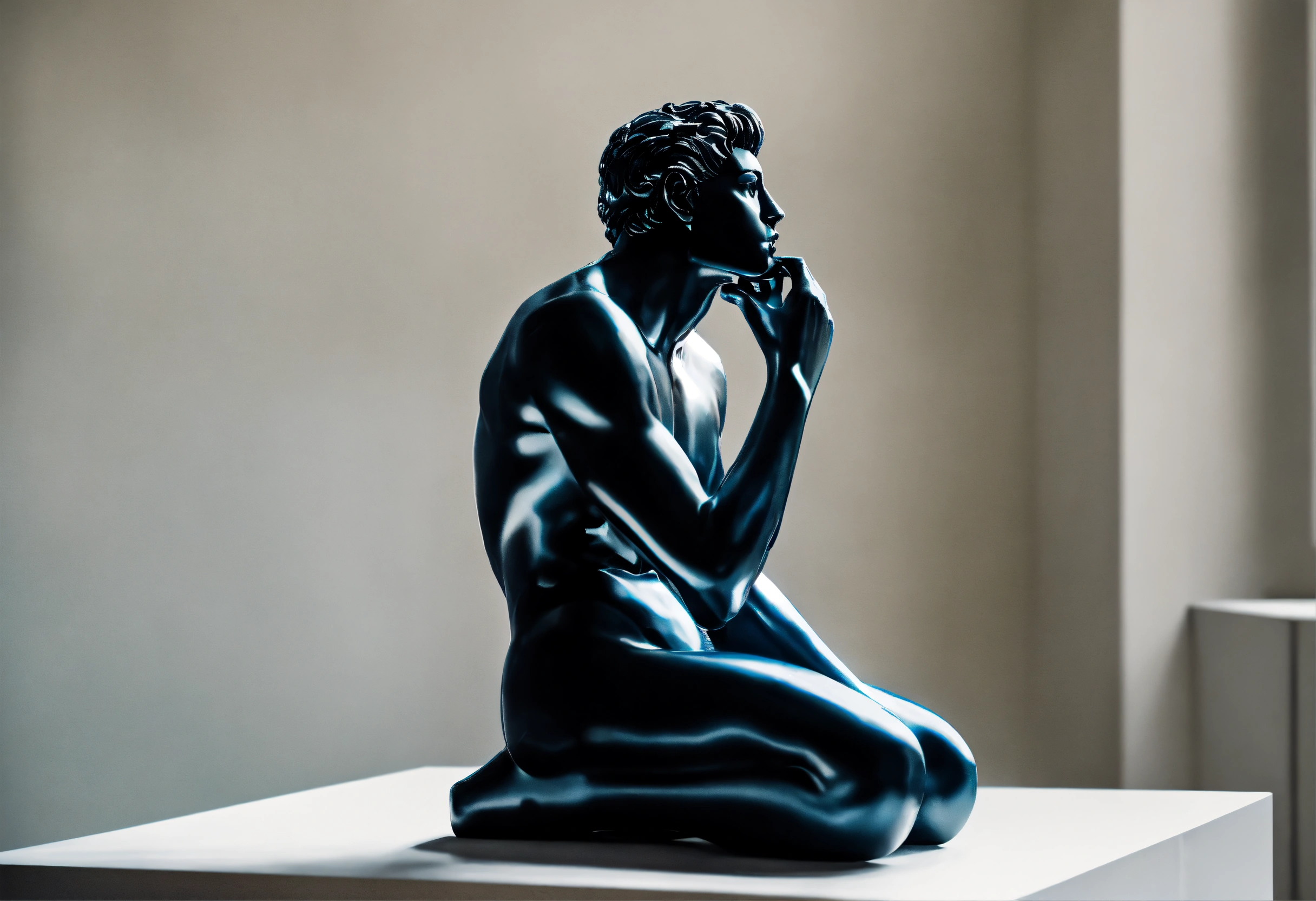 Lexica - A fragrance bottle, the thinker sculpture inspiration ...