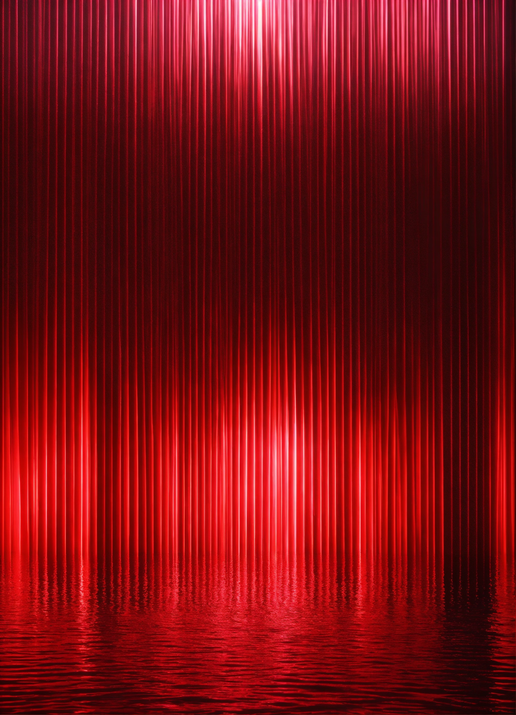 Lexica - Hyper realistic opaque red metallic rays of light reflecting ...