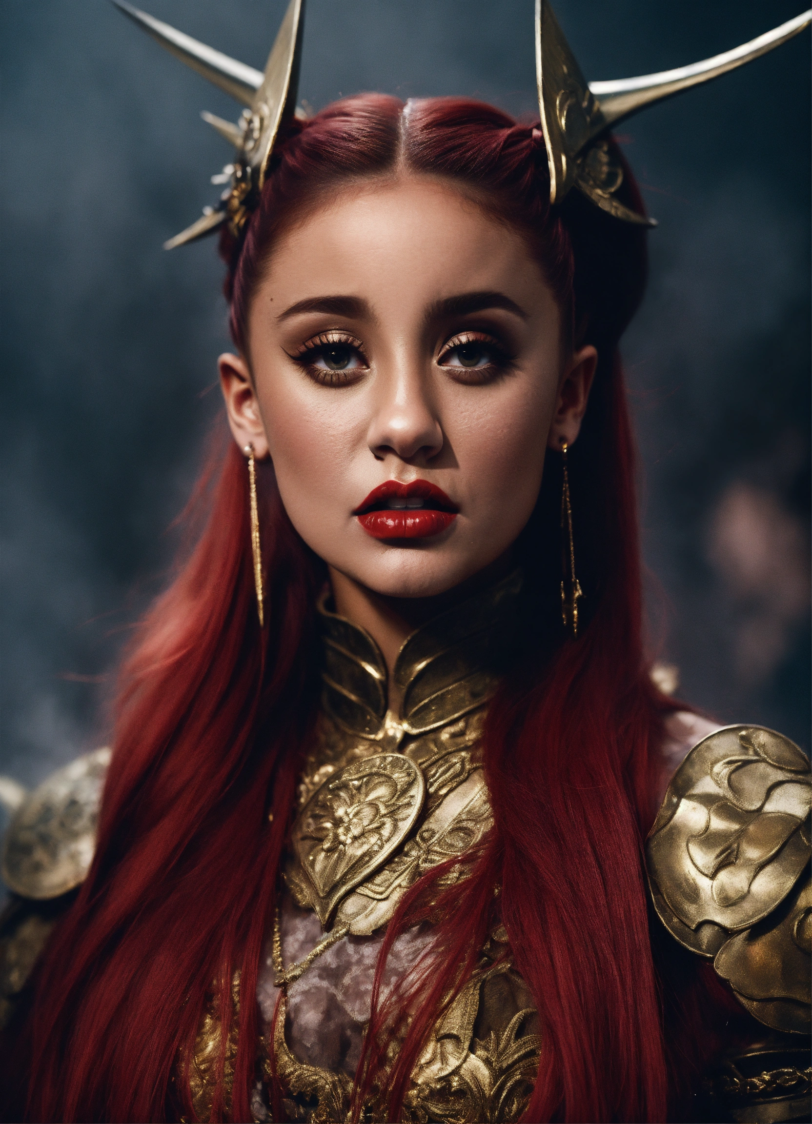 Lexica - A photo quality portrait of Ariana Grande as a beautiful ...