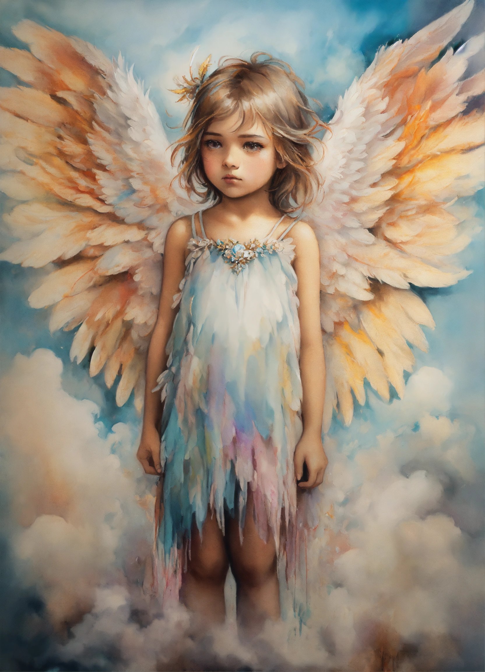 Lexica - Airbrushed finish oil painting of a full body view of a ...