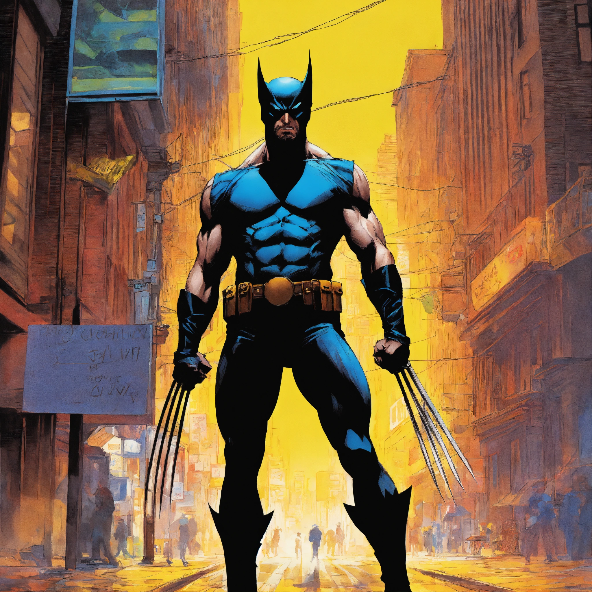 Lexica - Imagine Wolverine drawn minimalistically by Alex Ross in the ...