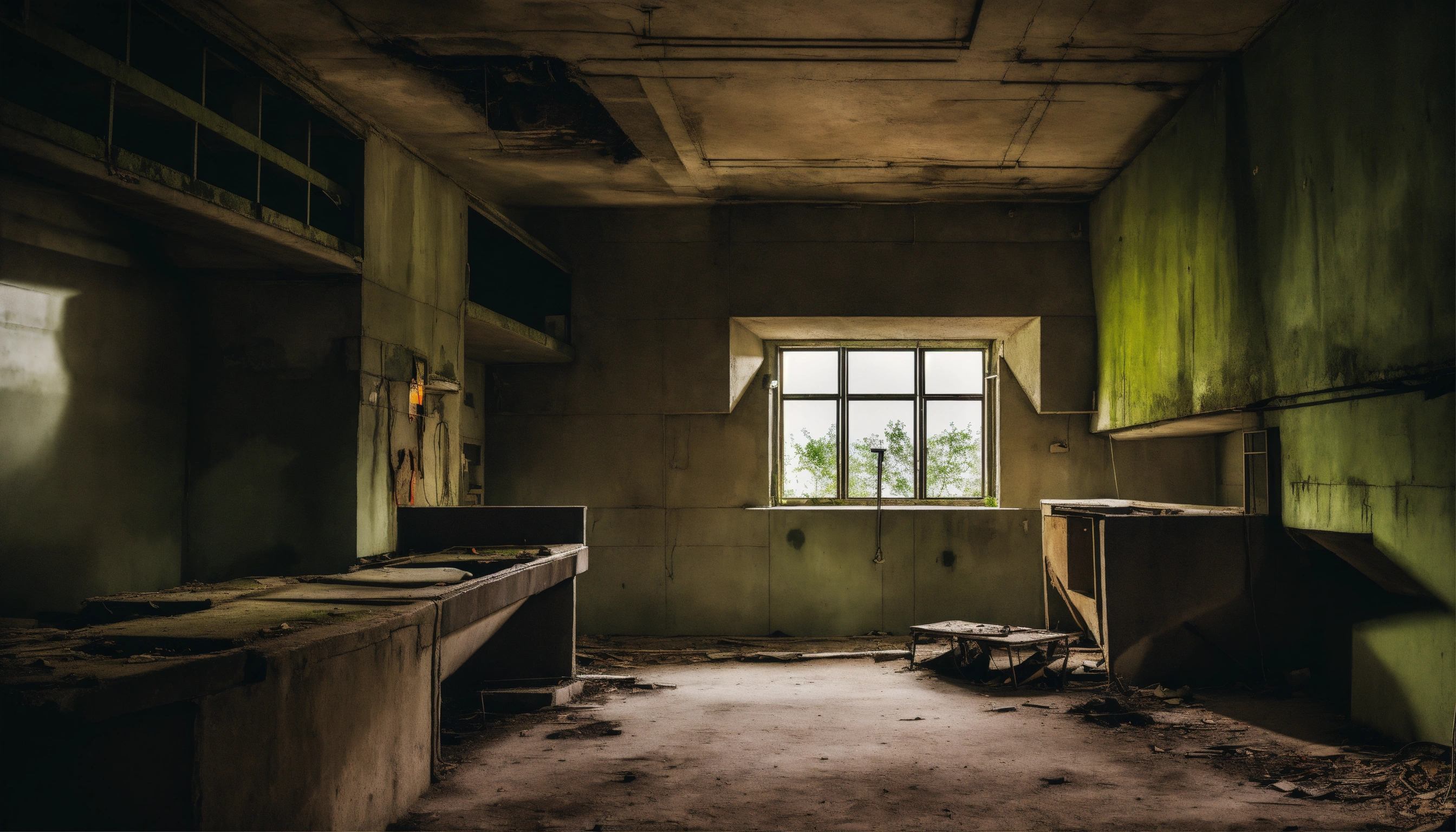 Lexica - Creepy and frightening abandoned bunker in modernist style ...