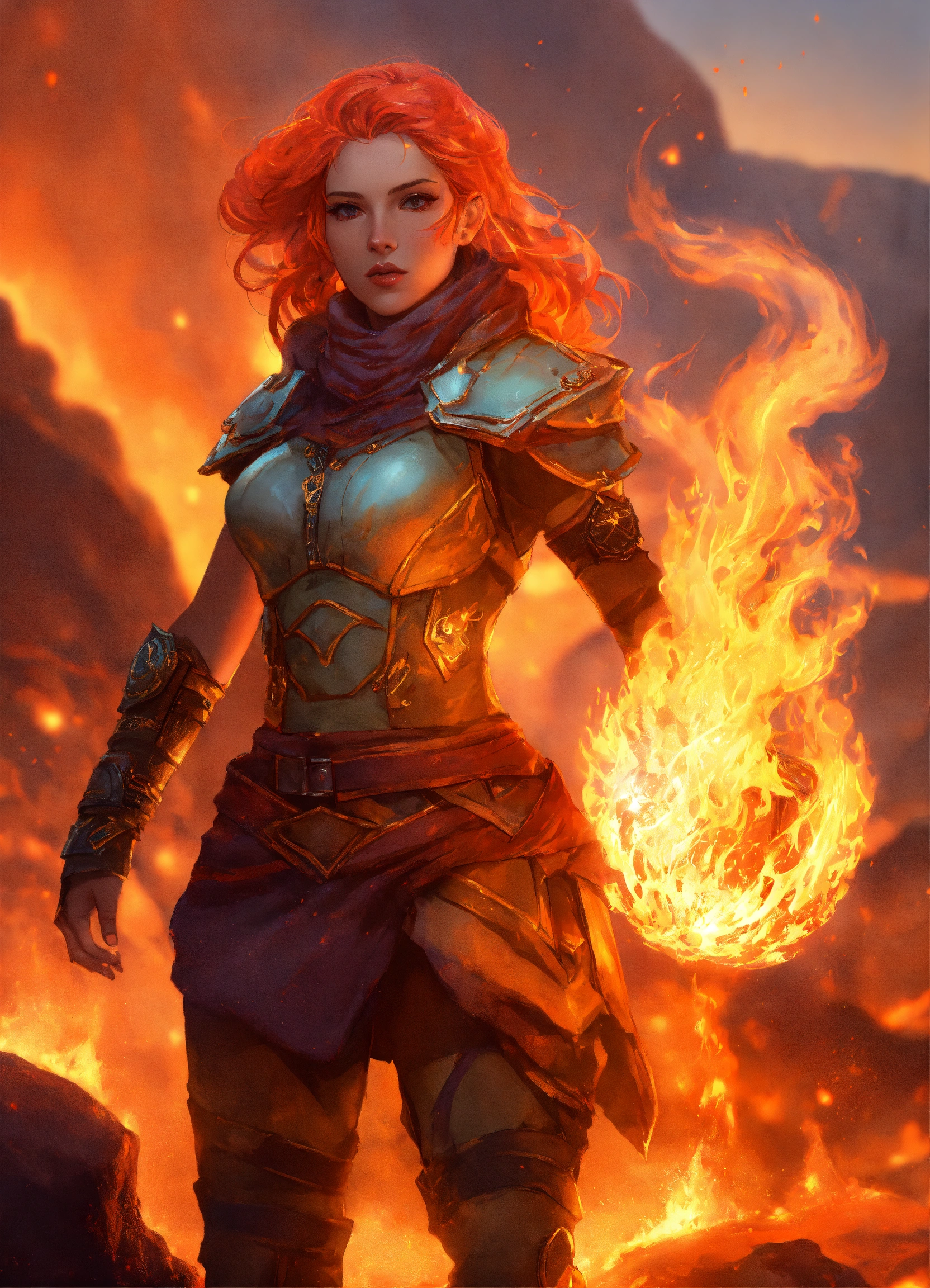Lexica - Short small female halfbreed elemental efreet with pale skin ...