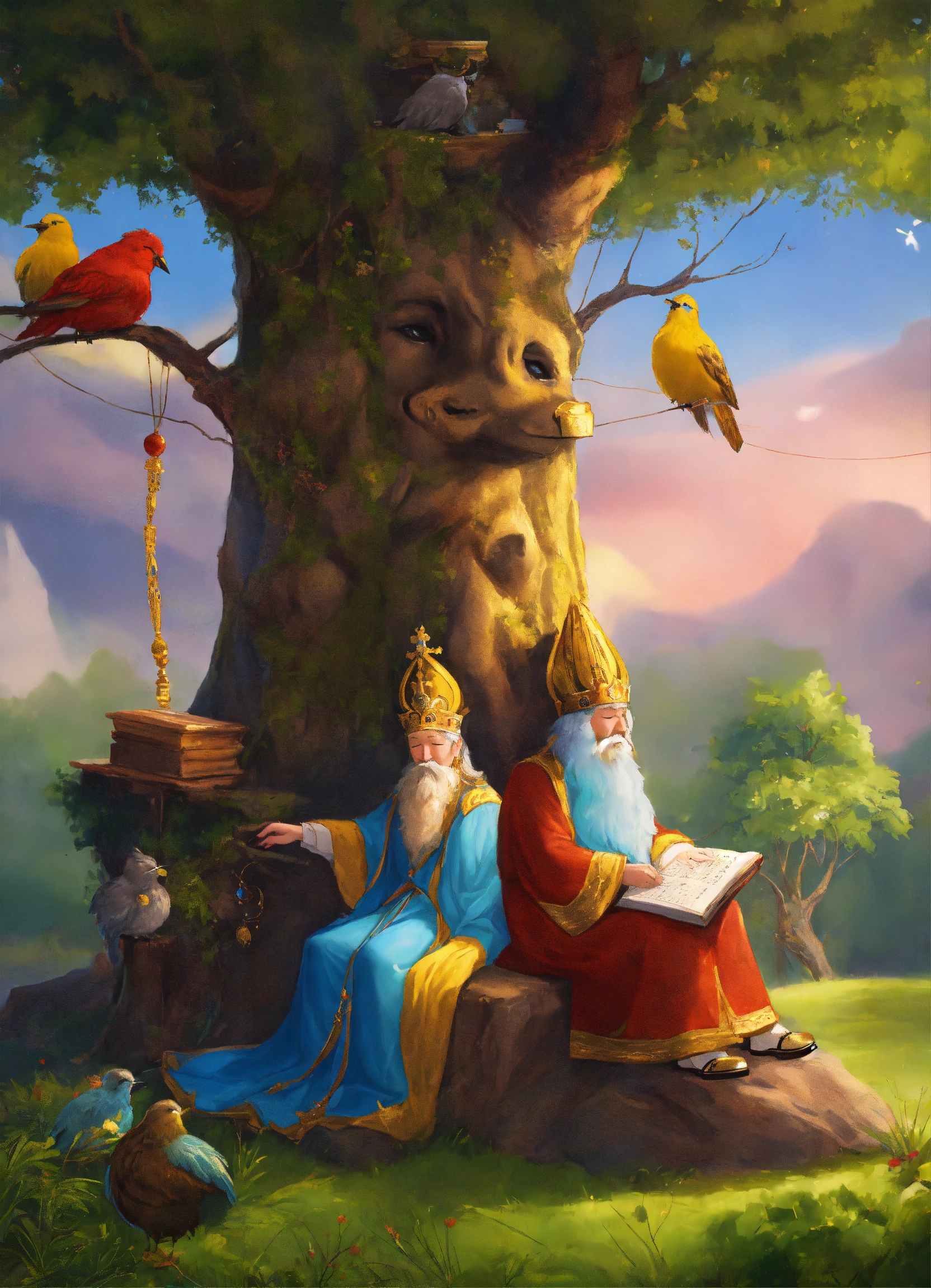 Lexica - A wise ruler has been sitting and sleeping under the tree ...