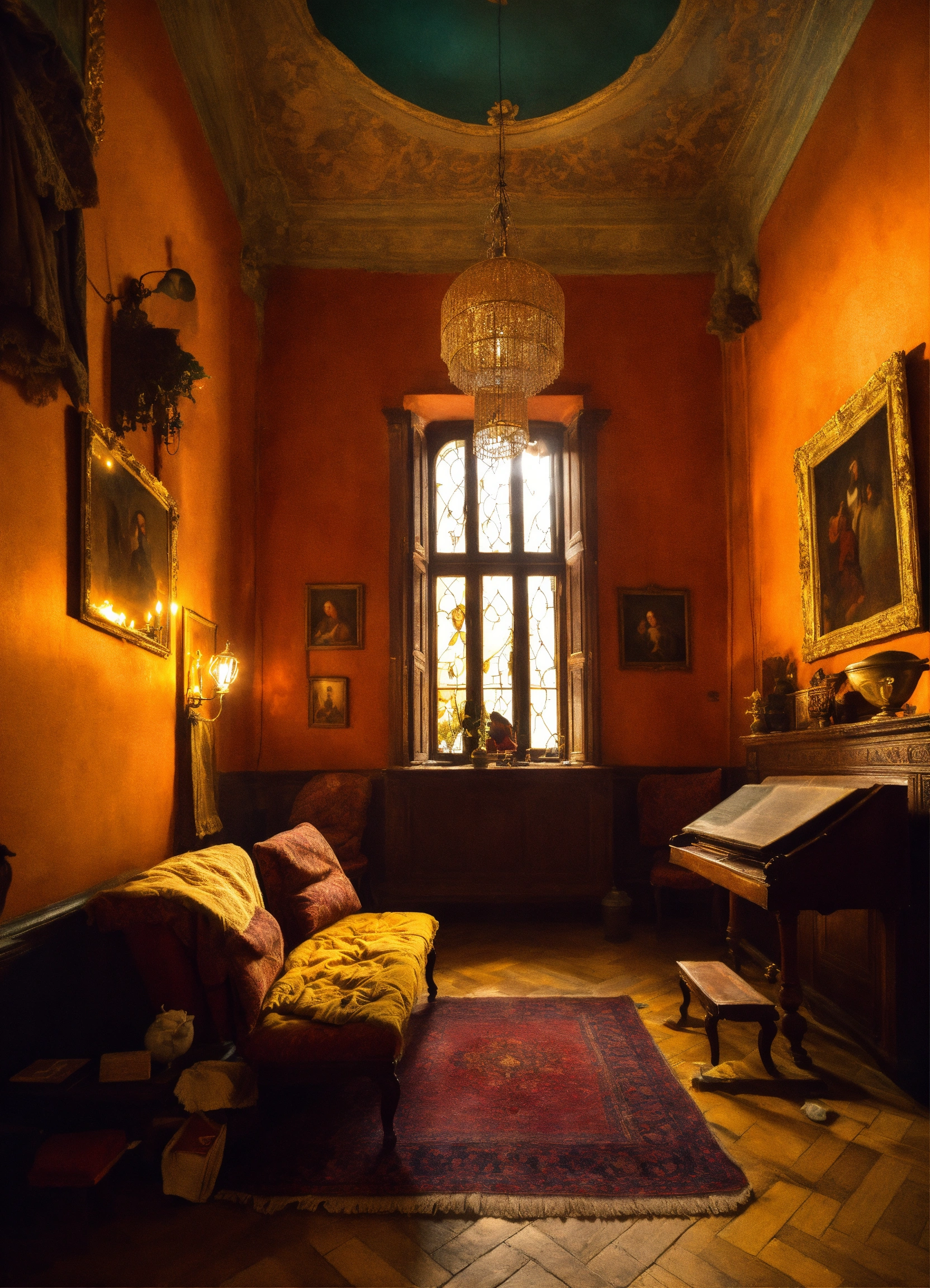 Lexica - Spiritual session with mysterious psychics set in a dimly lit ...