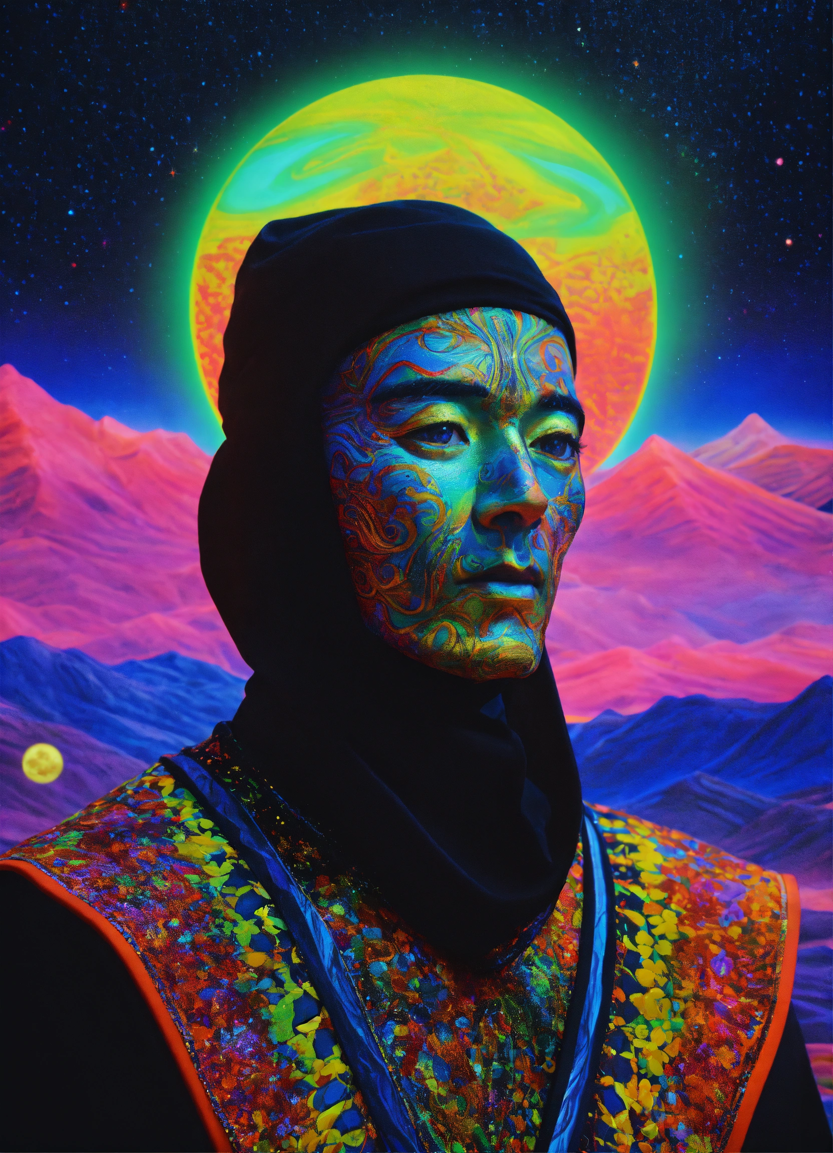 Lexica - Photorealistic 3D portrait of Ninja in a folk costume, of ...