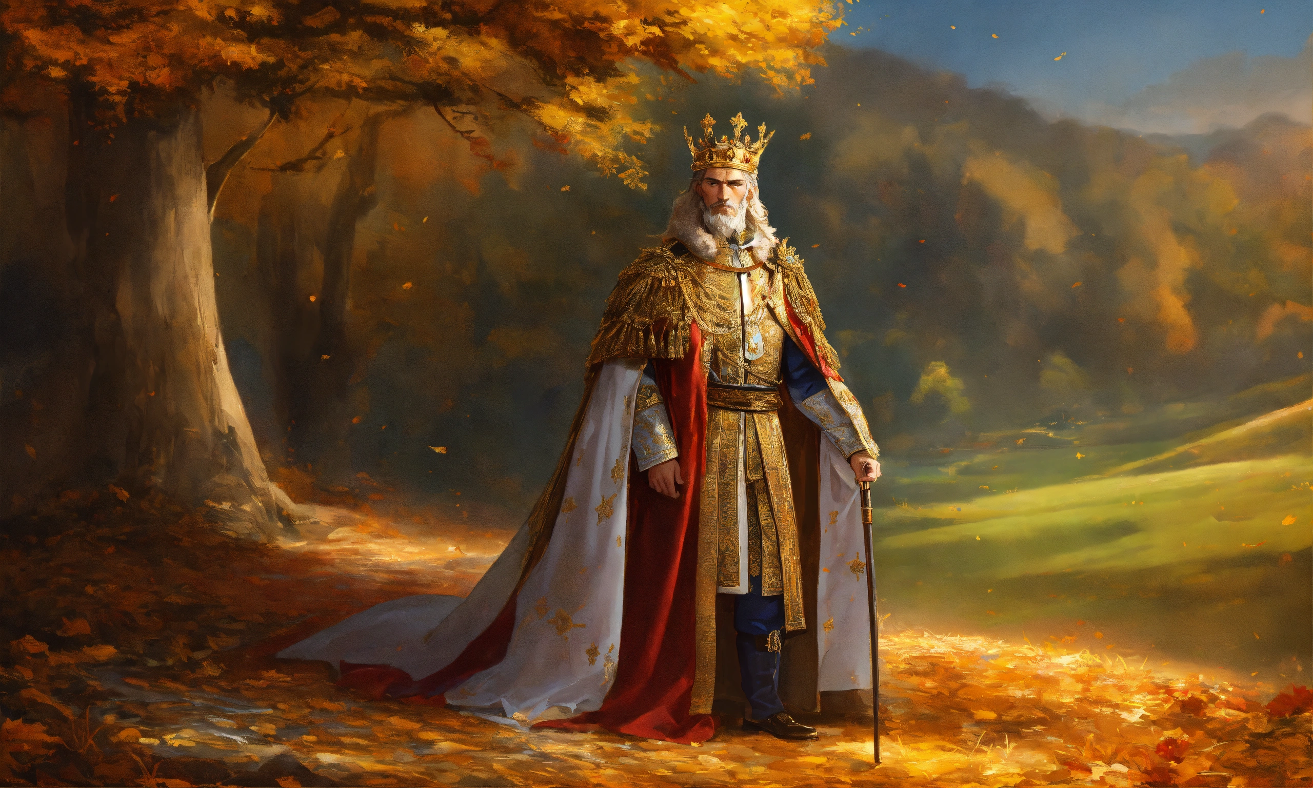 Lexica - "Describe a middle-aged king of European descent, with ...