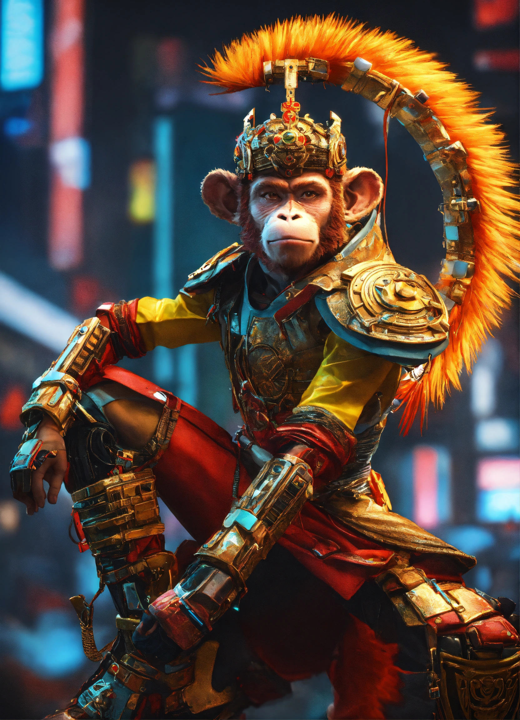 Lexica - Monkey king 3d cyberpunk