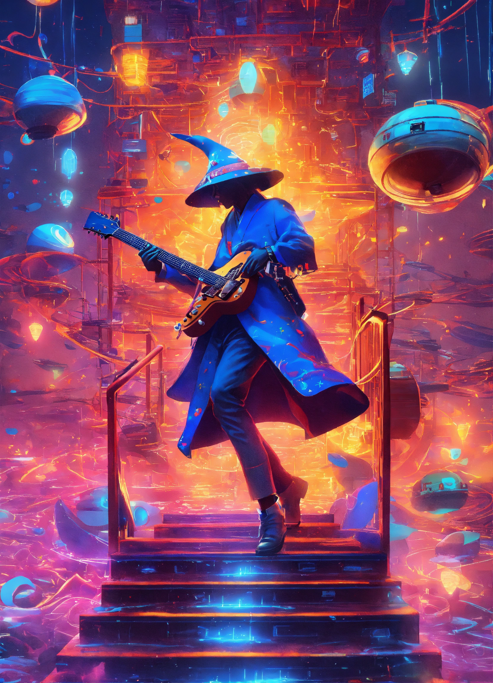 Lexica - A time-traveling wizard, guitar infused into a floating retro ...