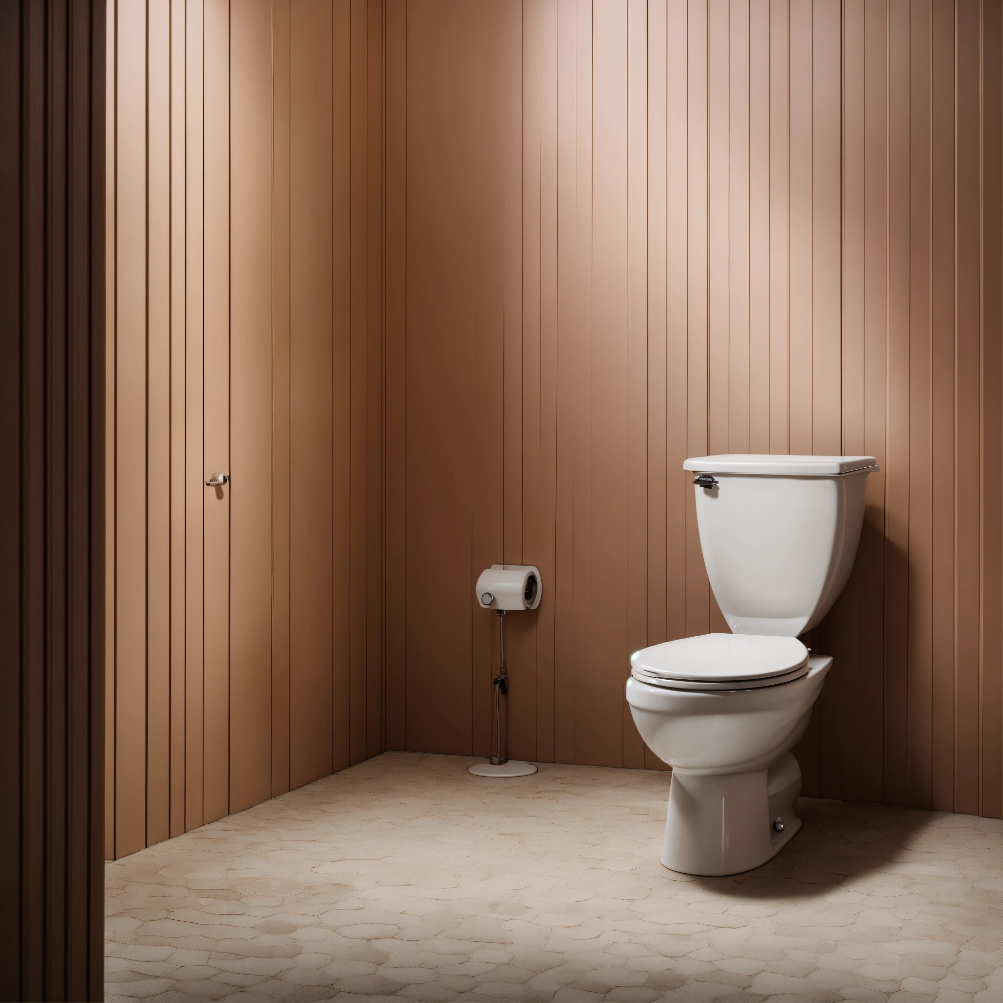 Lexica - High-resolution photography of an empty room with a toilet ...