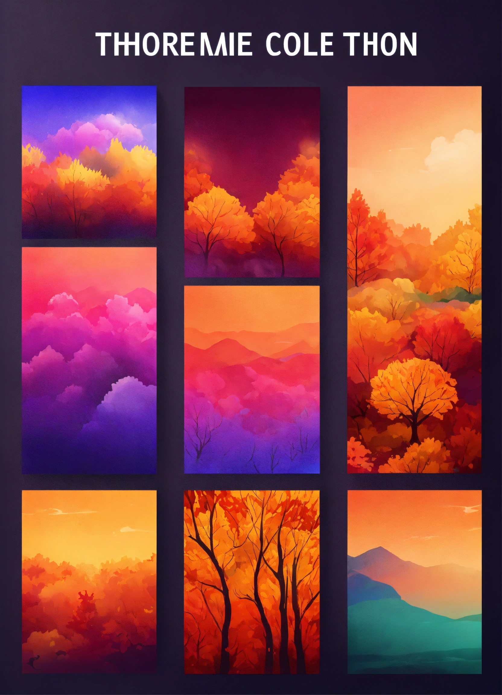 Lexica - Theme collection with smoke effect color gradients. Fall ...