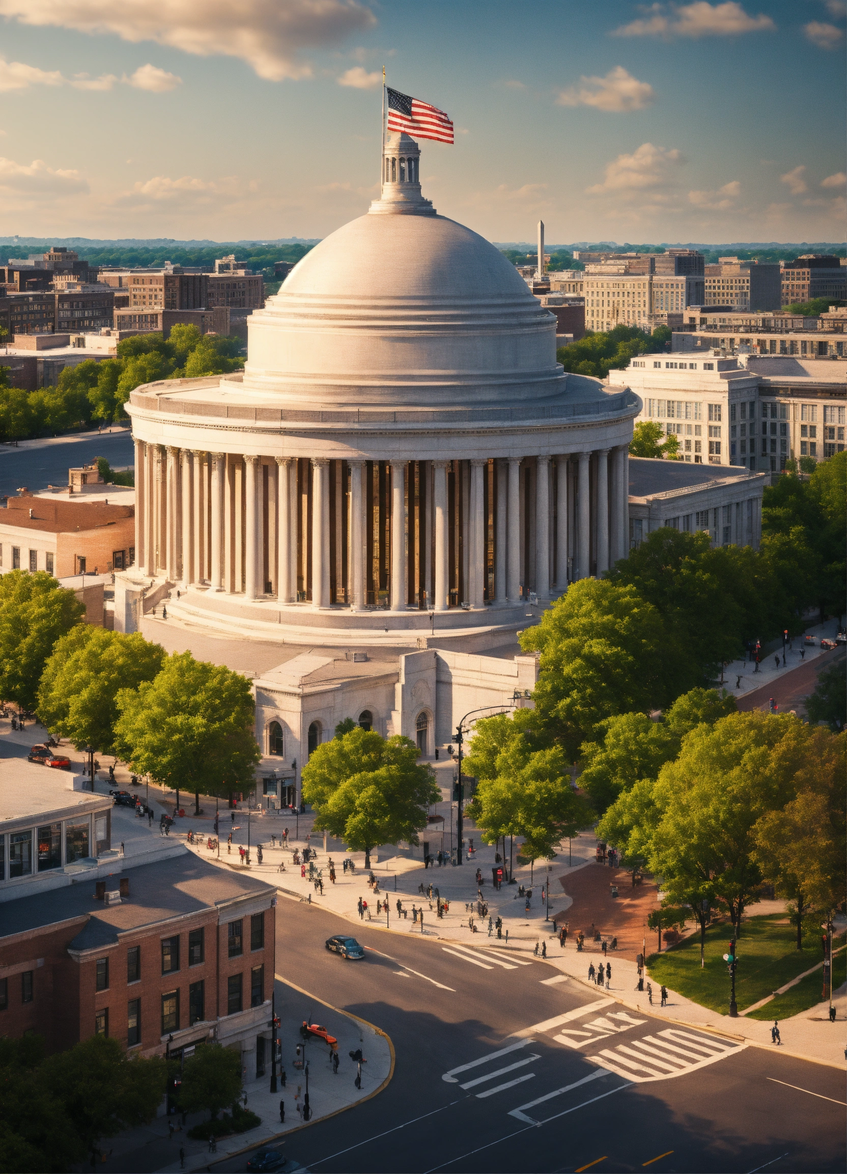 Lexica - Washington DC cityscape, include famous landmark of city, city ...