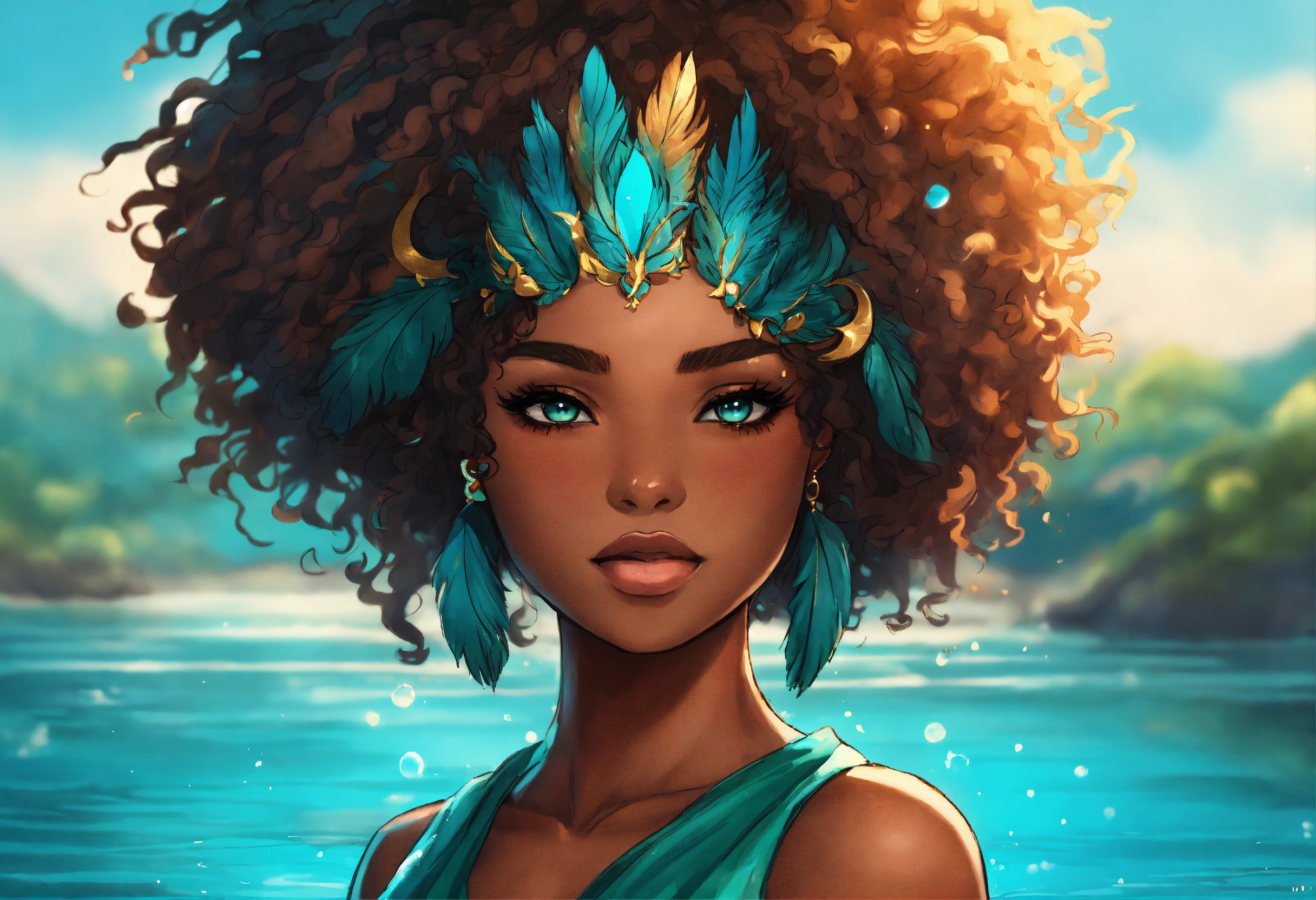 Lexica - “I will rise as a phoenix before I drown “ Afrocentric woman ...