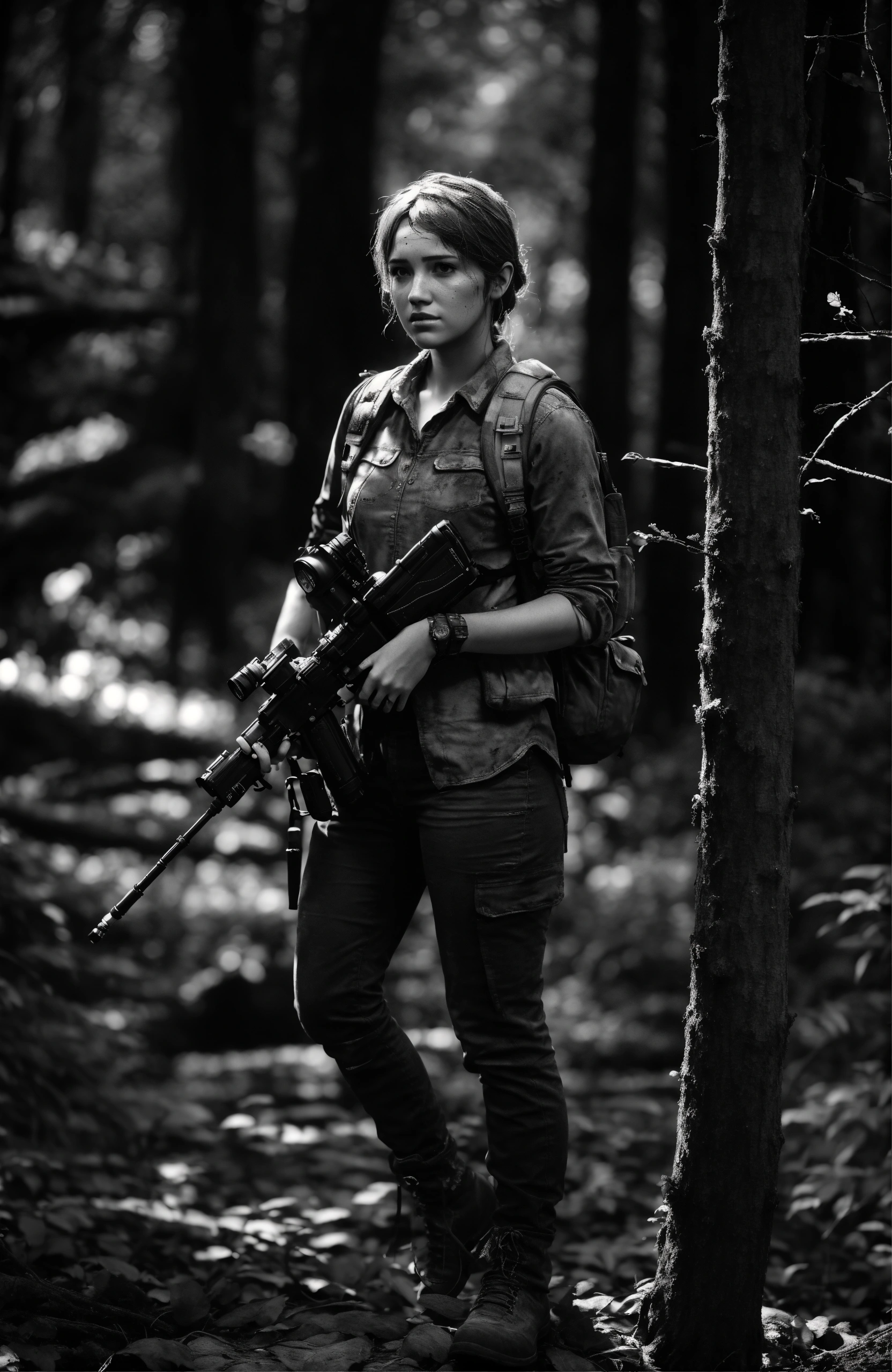Lexica - 8k photo of cosplayer of Ellie from The Last of Us, in a ...