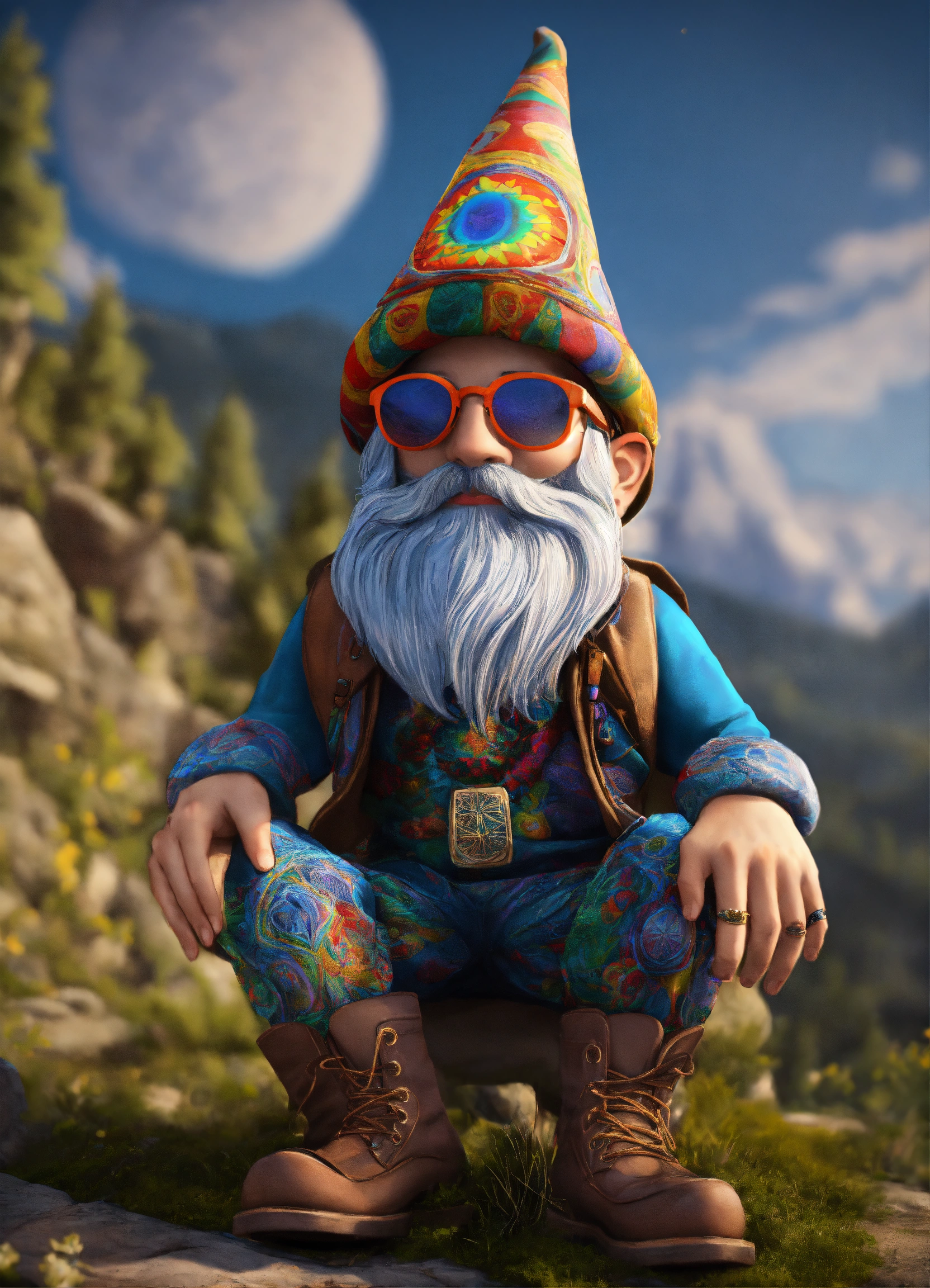 Lexica - Hippie gnome fashion in the style of alex grey. mens fashion ...
