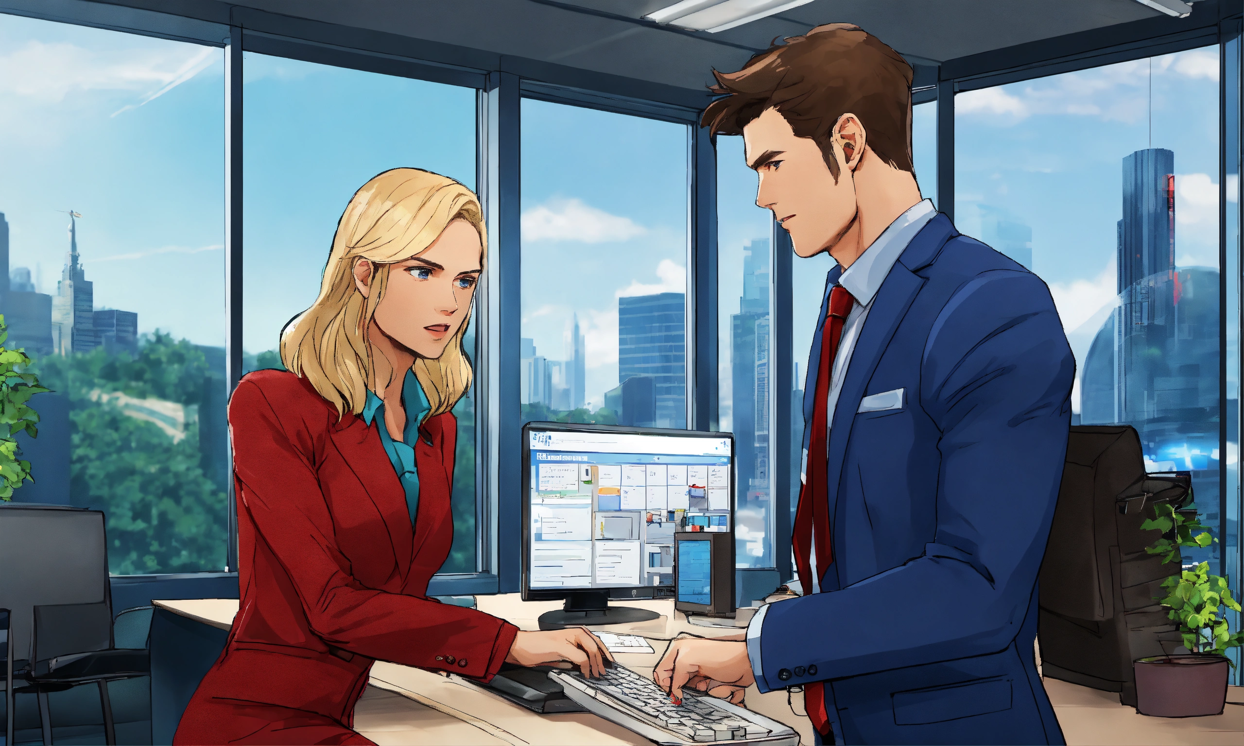 Lexica - **An office duel** Two rival employees face each other in a competition of skills and ...