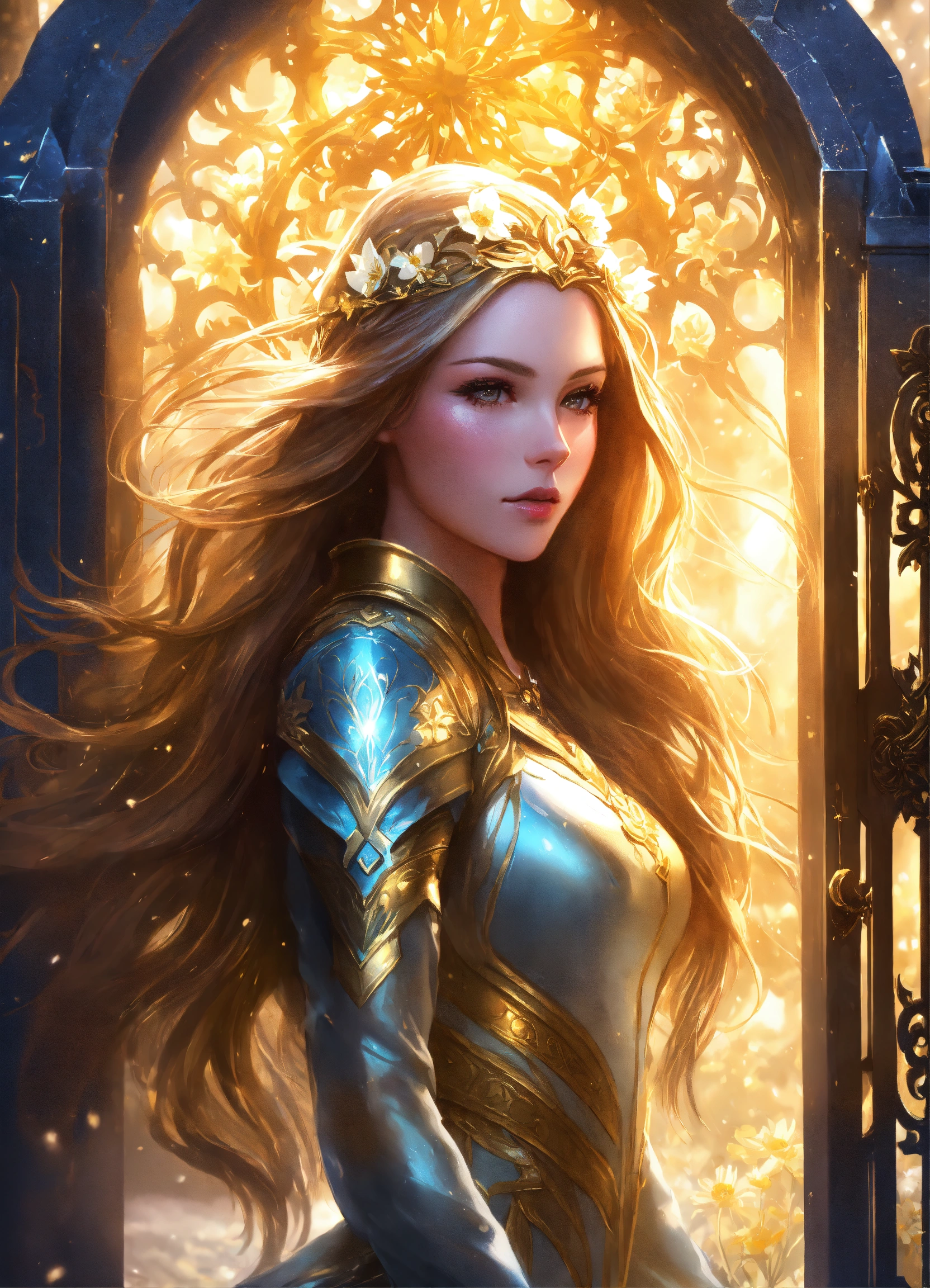 Lexica - Artgerm, extrrme close up beautiful epic heroine long waving ...