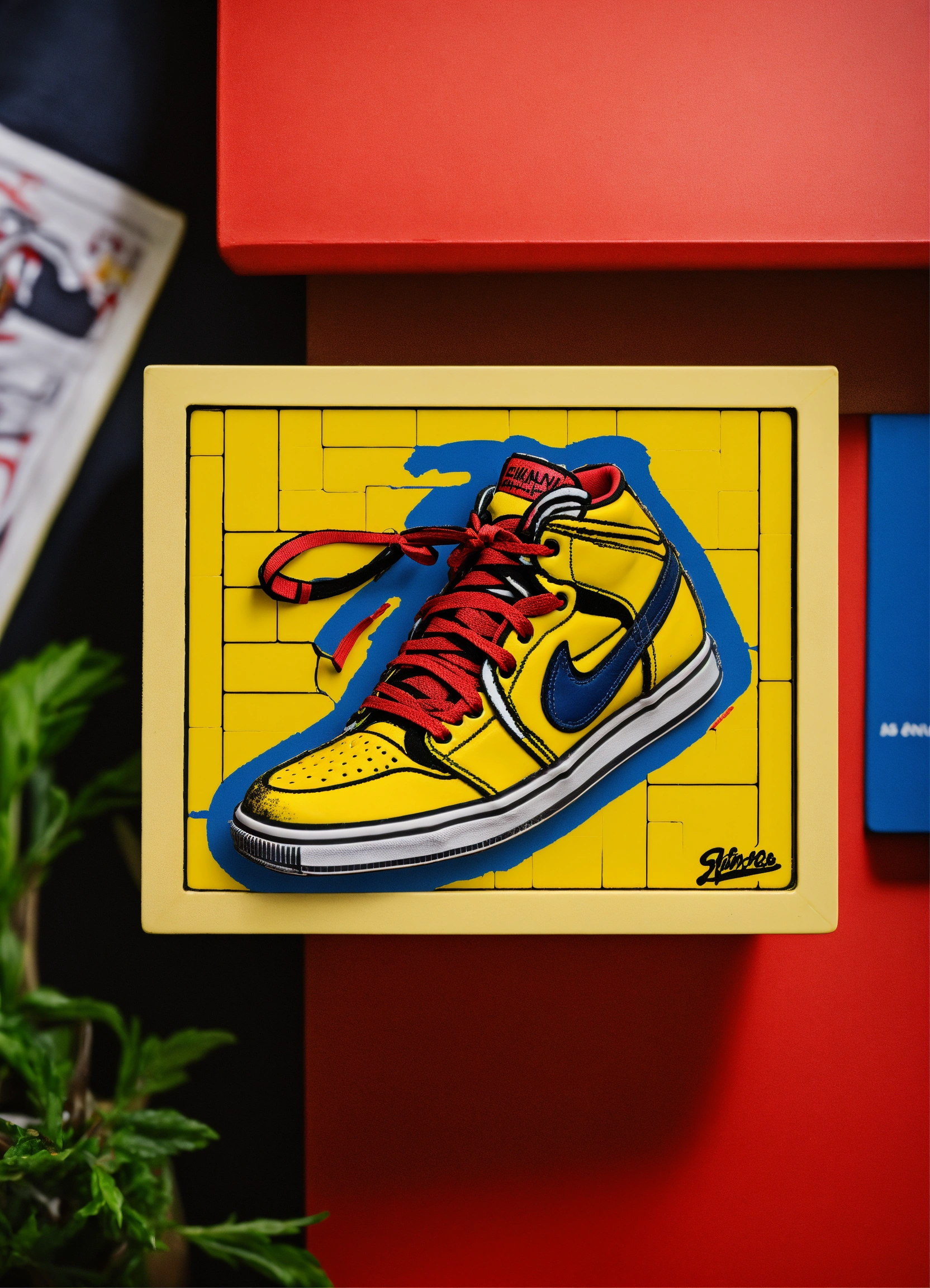 Lexica Plaquette De Beurre En Format De Sneaker On The Table