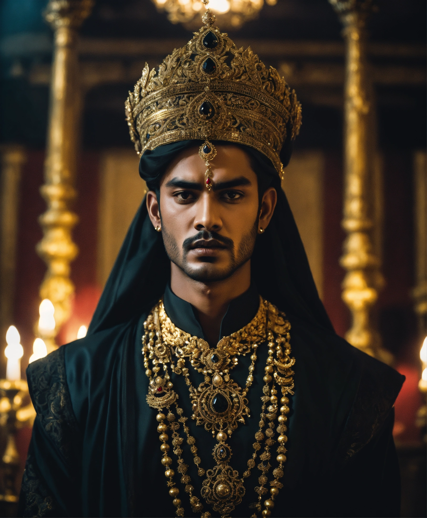 Lexica - Dark, mysterious and dramatic portrait of a young handsome ...