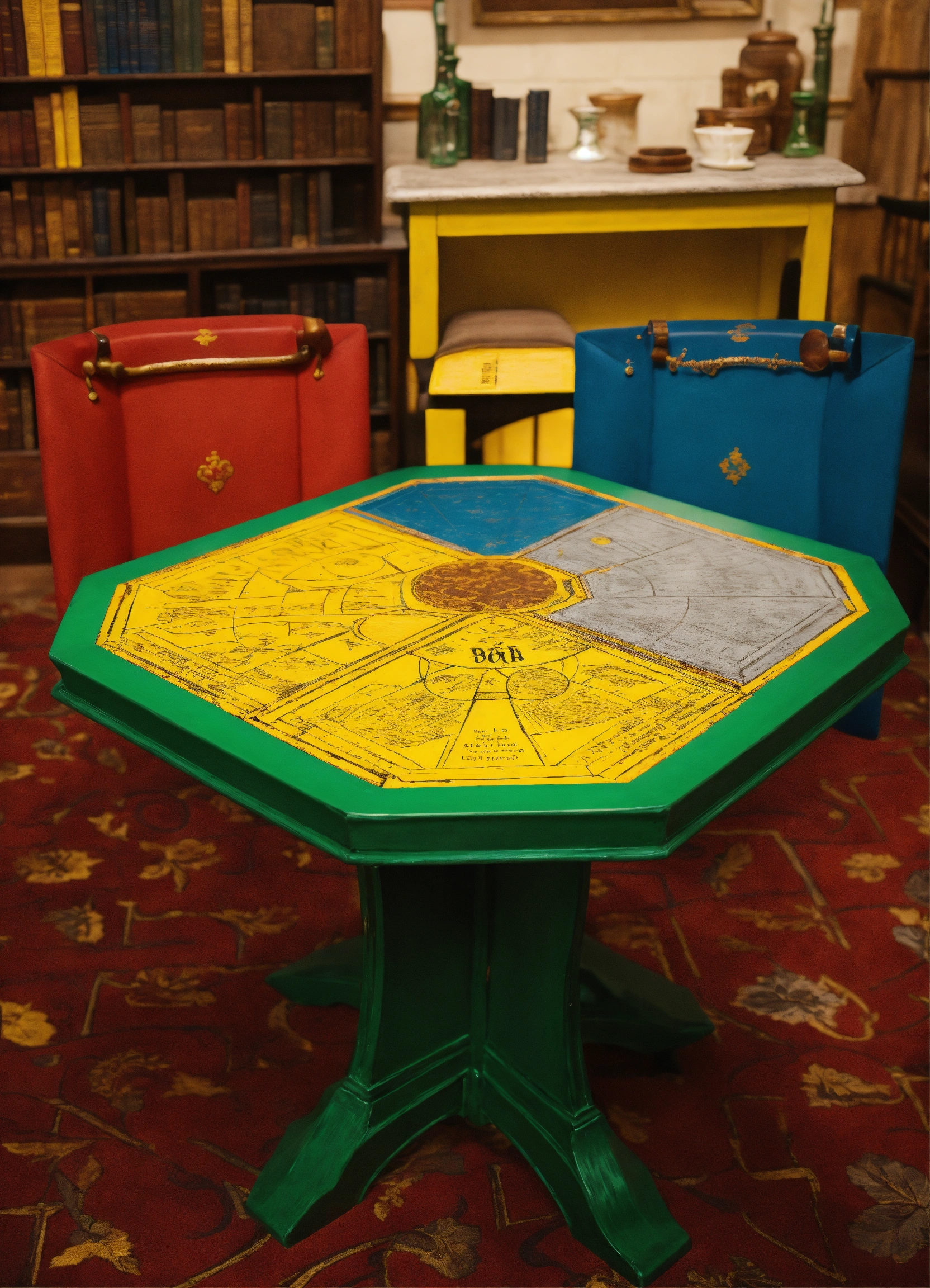 Lexica - Harry potter's table with 5 formulas color green, blue, red ...