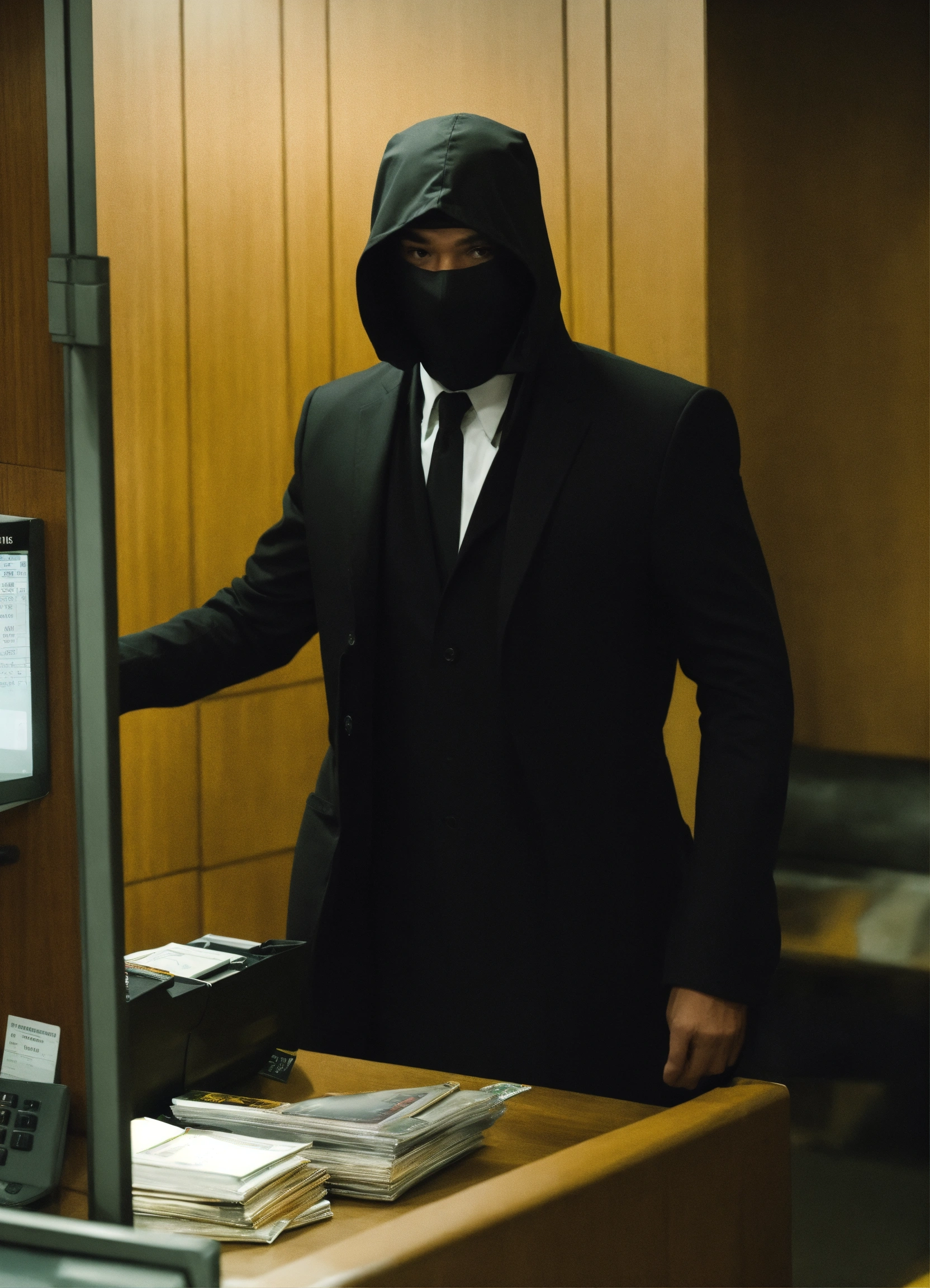 Lexica - Some men in black masks robbed the bank