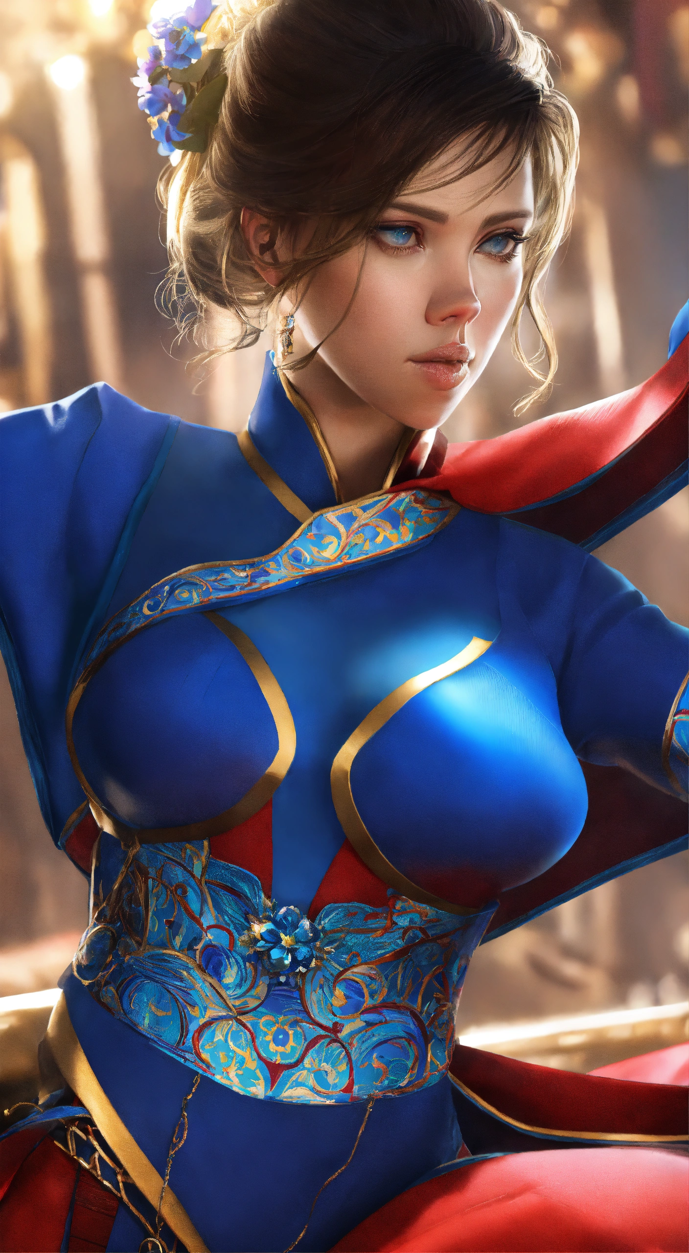 Lexica - Scarlett Johansson, 8k, beautiful, as Chung Li