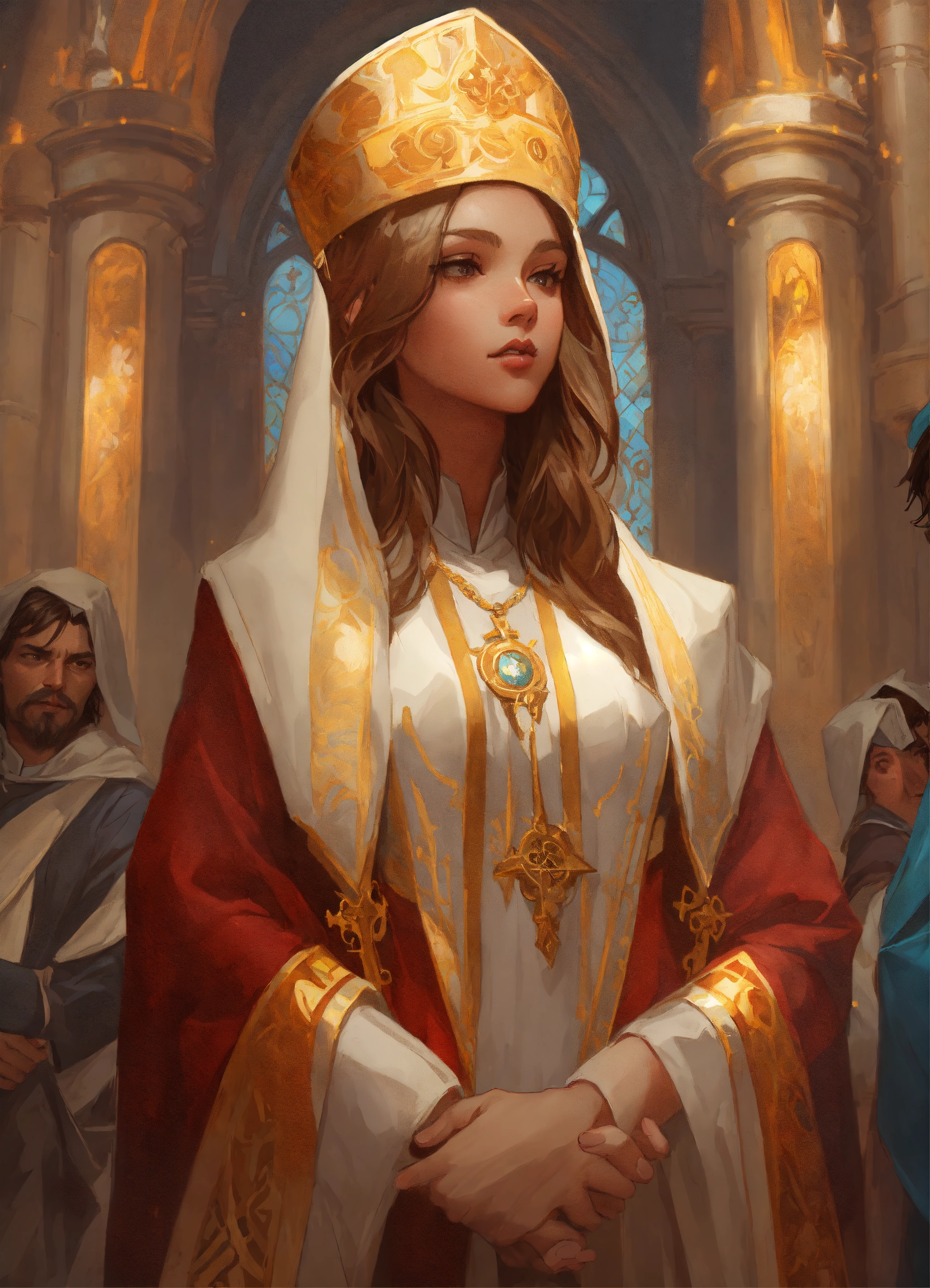 Lexica - Priest Medieval in church art by artgerm and greg rutkowski ...